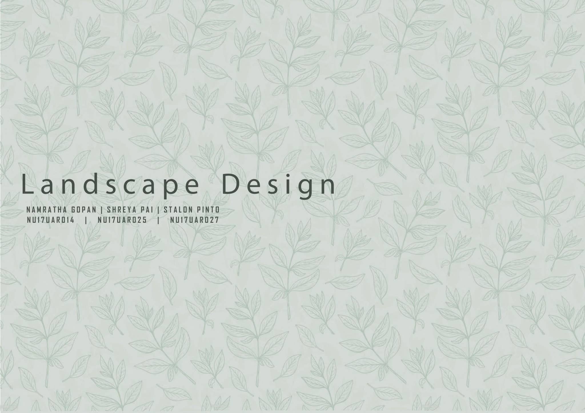 LANDSCAPE DESIGN-Mangalore Dhakke by namrathagopan - Issuu