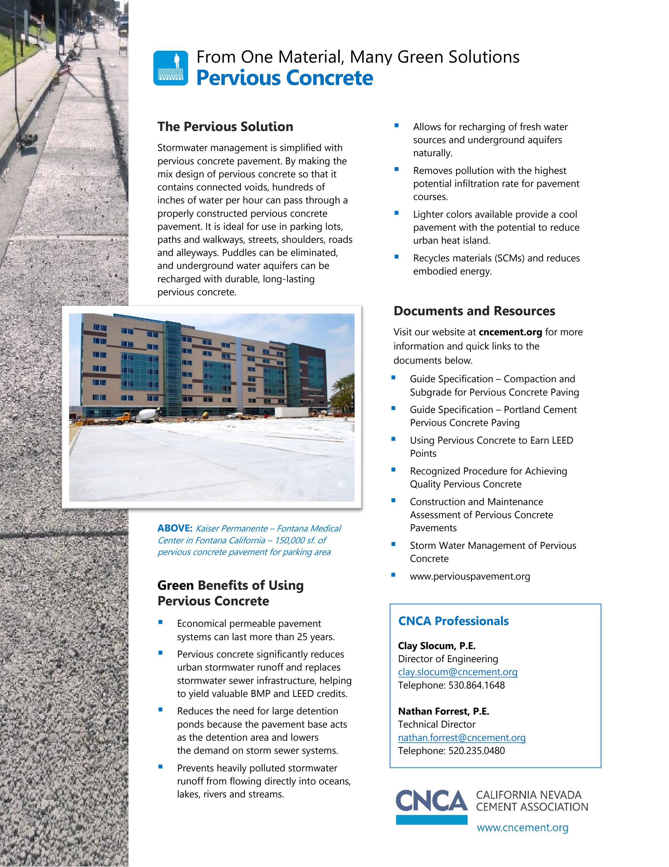 Pervious Concrete by California Nevada Cement Association - Issuu