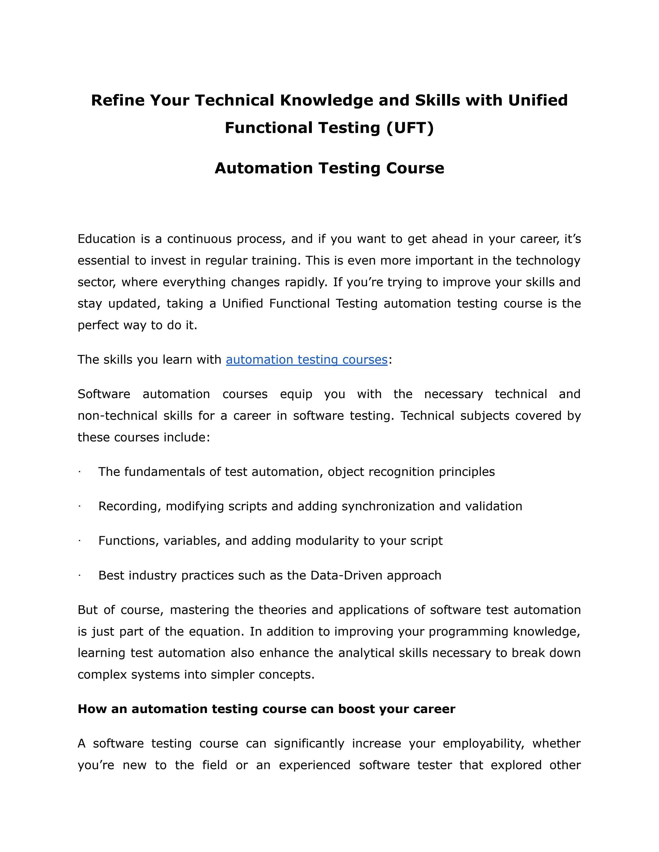 Refine Your Technical Knowledge and Skills with Unified Functional ...