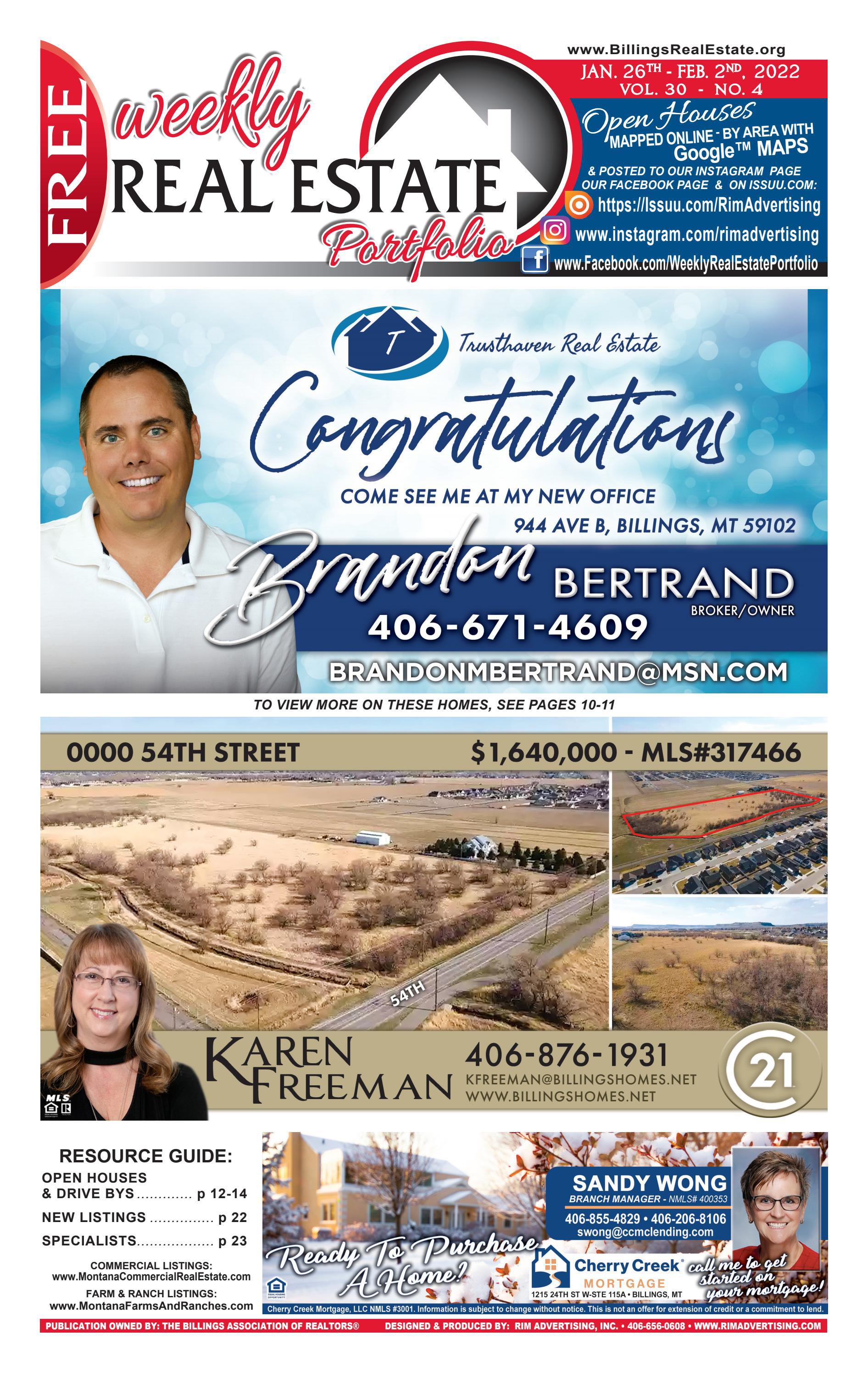 WEEKLY REAL ESTATE PORTFOLIO - JANUARY 27TH, 2022 by RIMAdvertising - Issuu