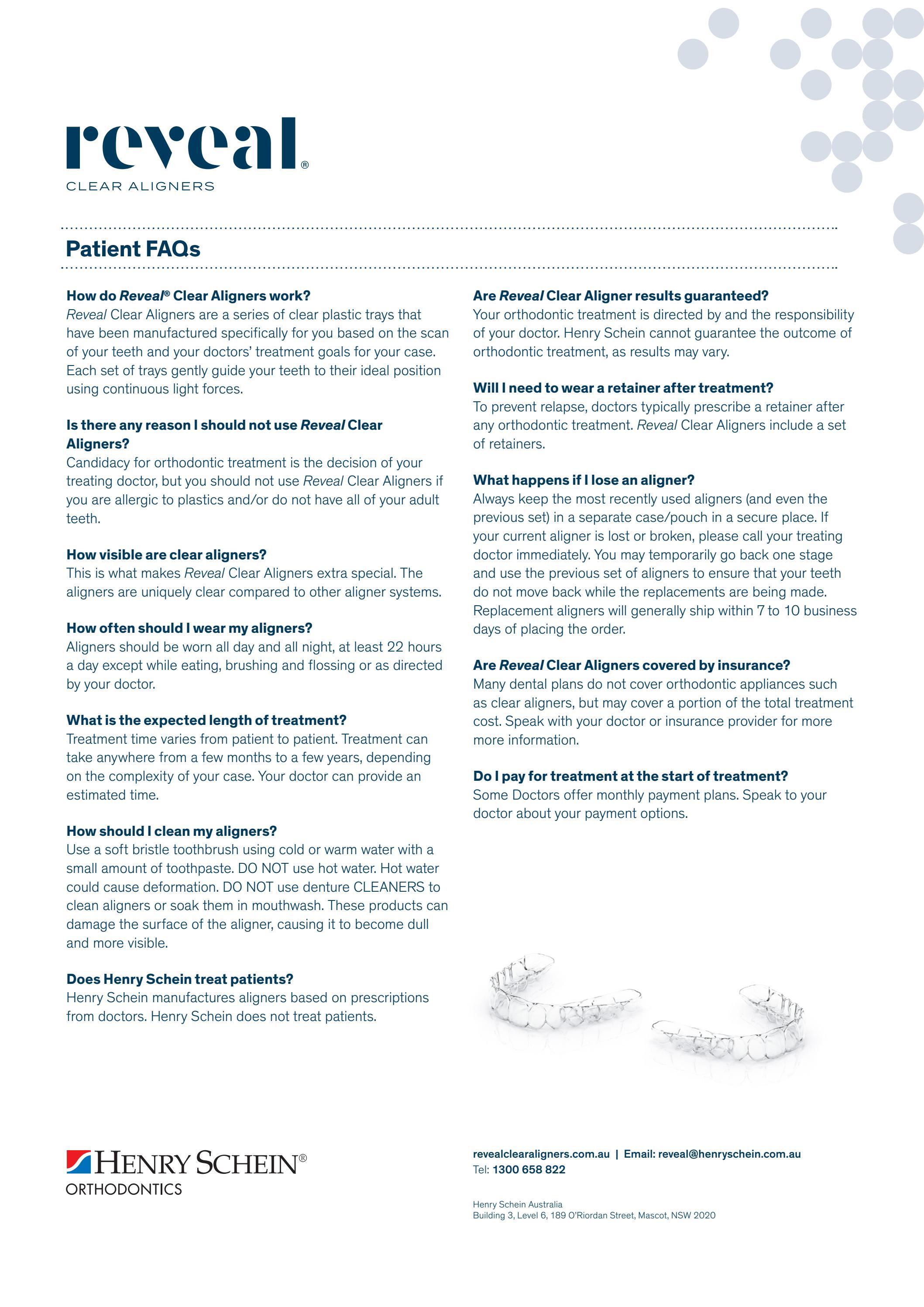Reveal-FAQs-Patient-Flyer by Henry Schein Australia - Issuu