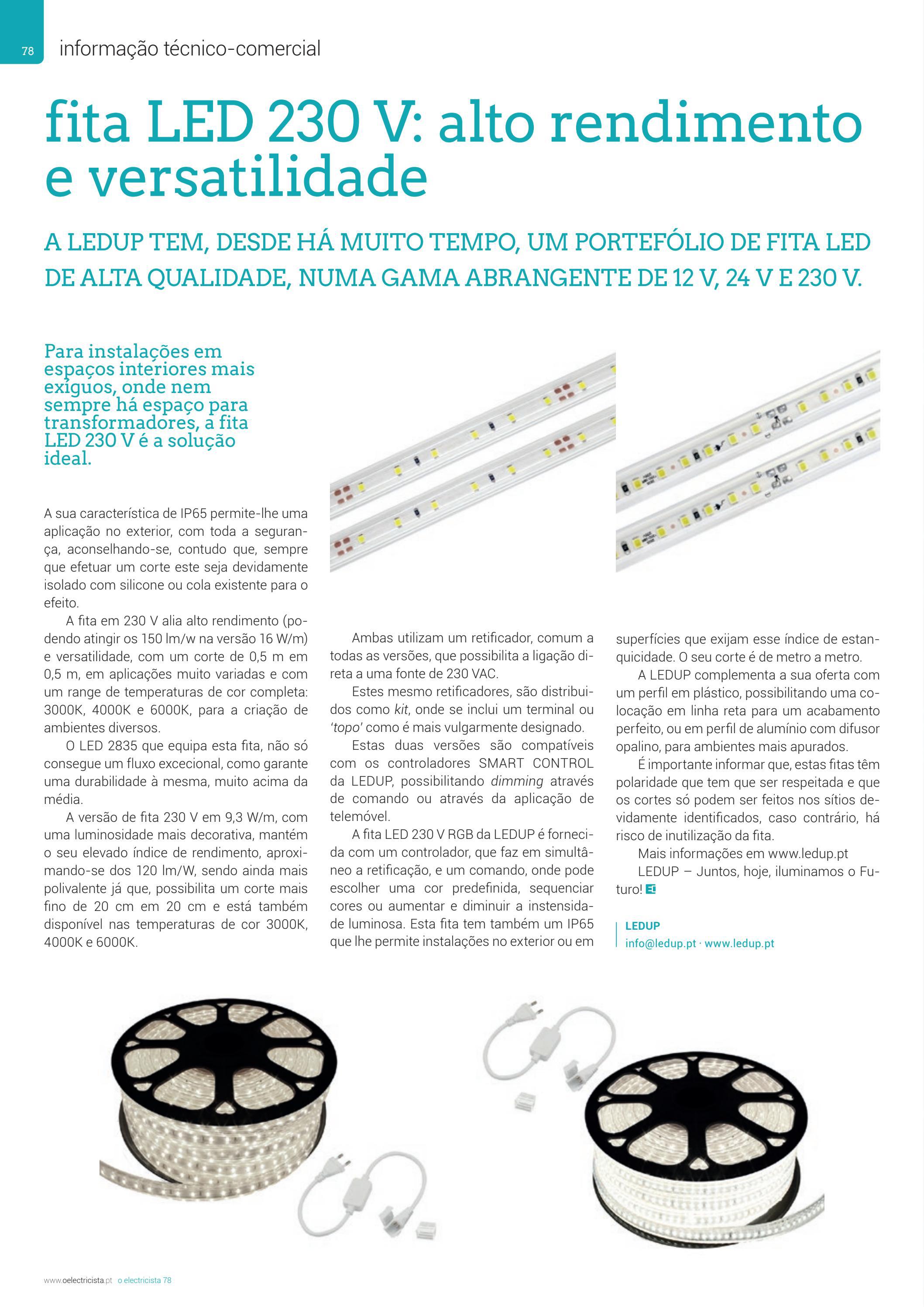 fita LED 230 V: alto rendimento e versatilidade by cie - Issuu