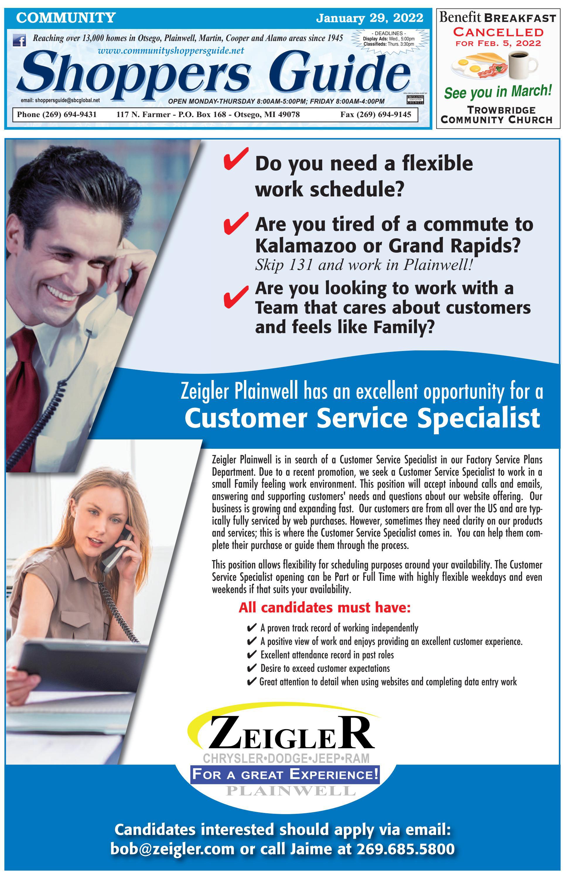 1 29 22 shoppersguide web by Community Shoppers Guide - Issuu