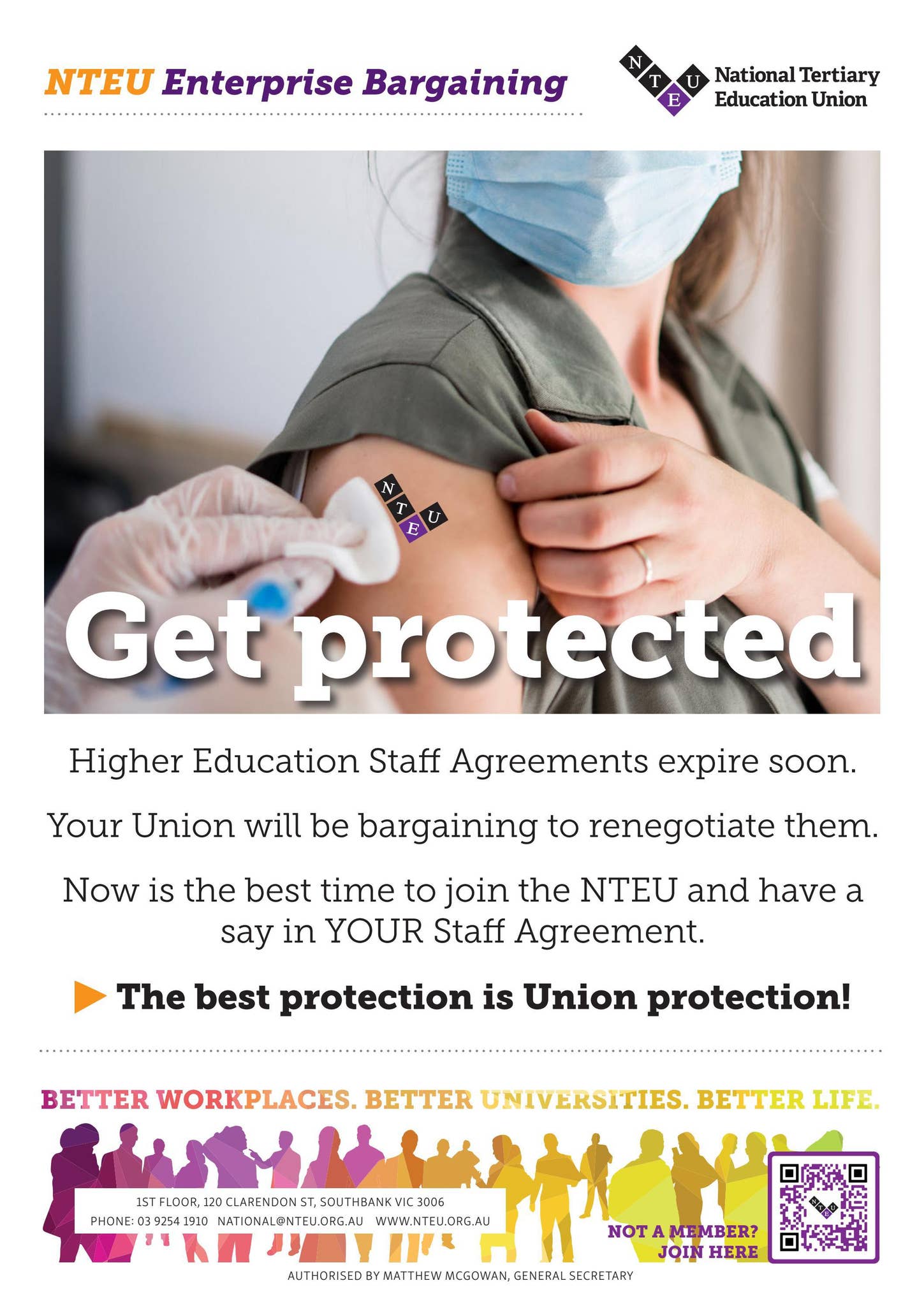 Get protected, bargaining poster series by NTEU - Issuu