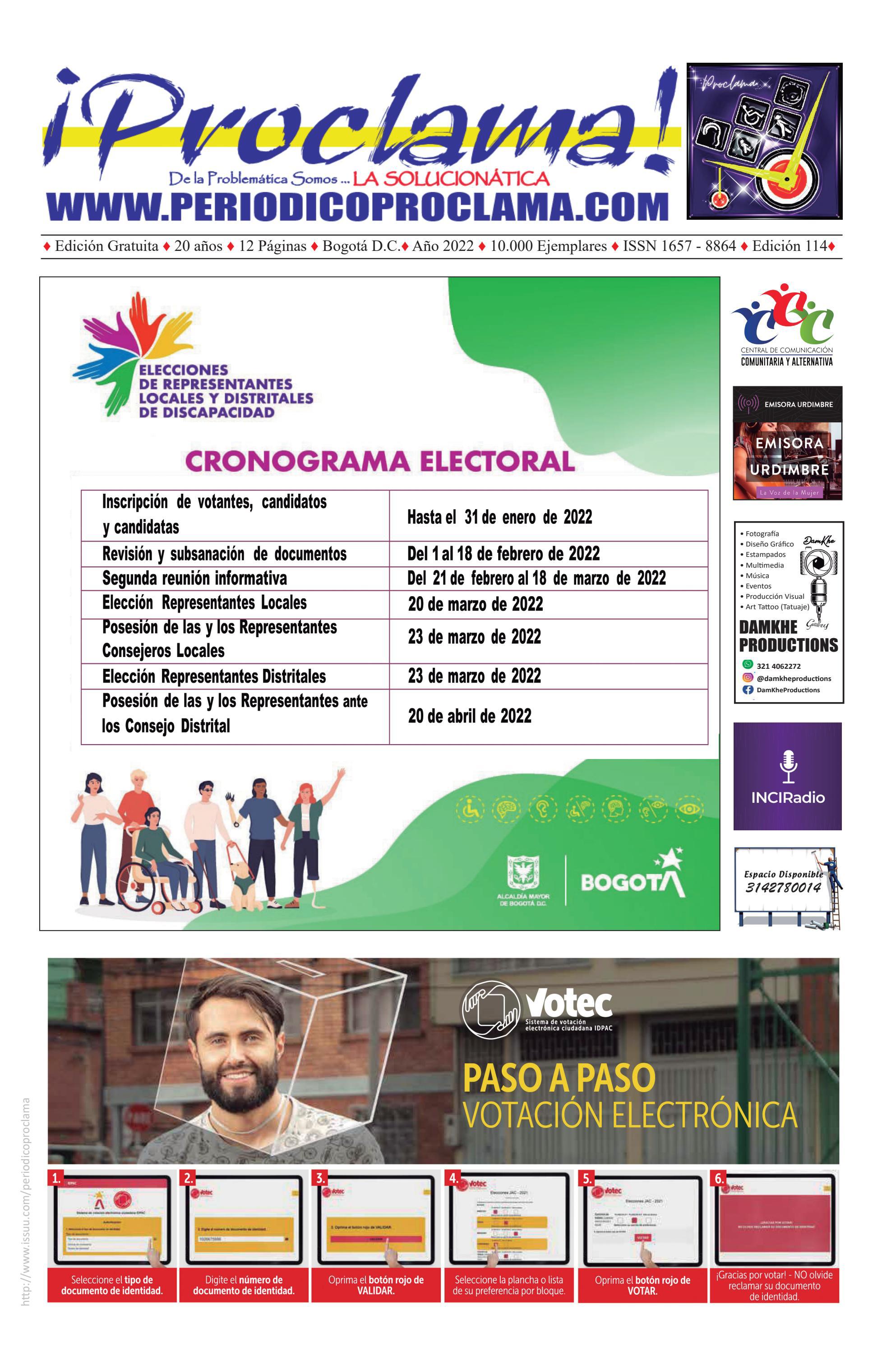 PROCLAMA 114 by PERIÓDICO PROCLAMA - Issuu