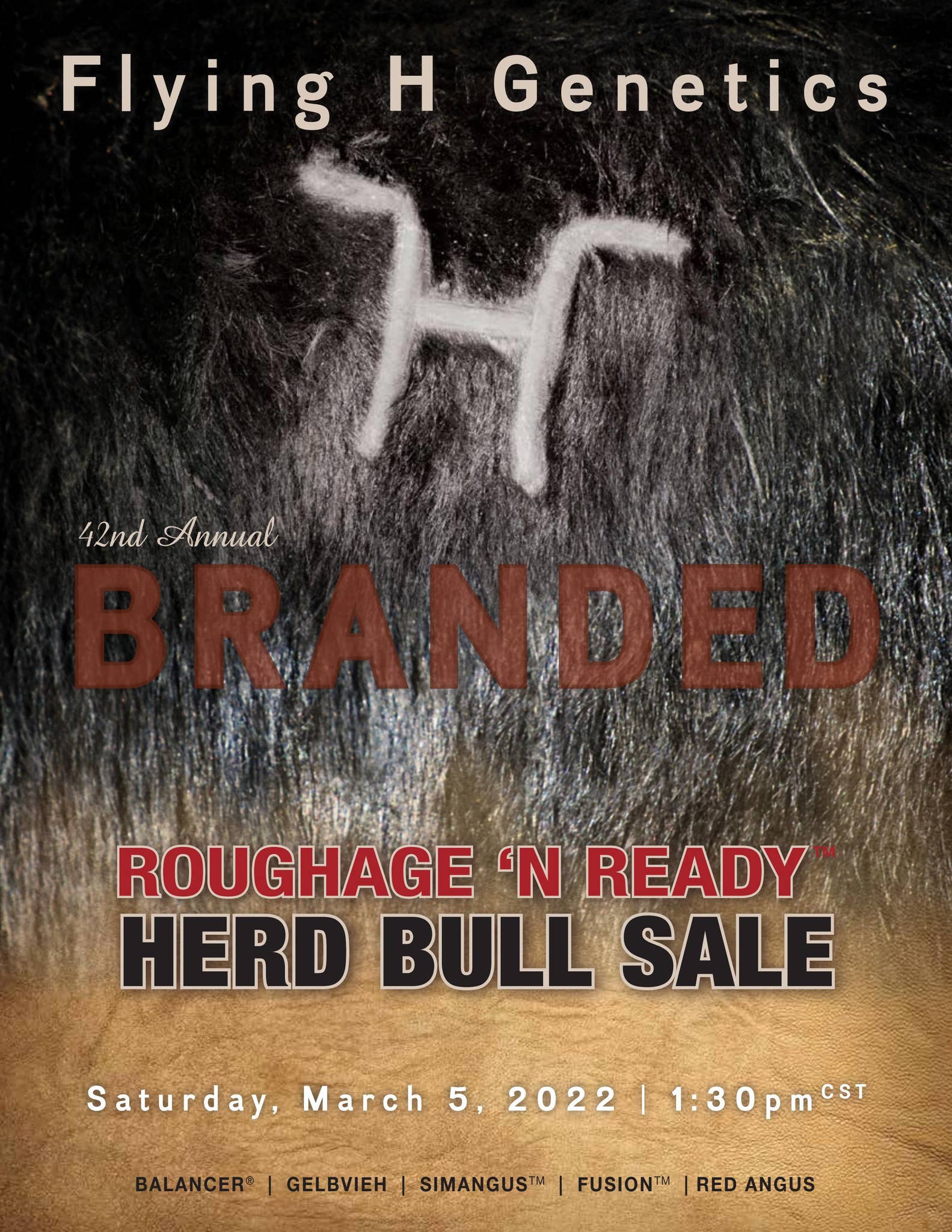Flying H Genetics 42nd Annual Roughage 'N Ready Herd Bull Sale • March ...