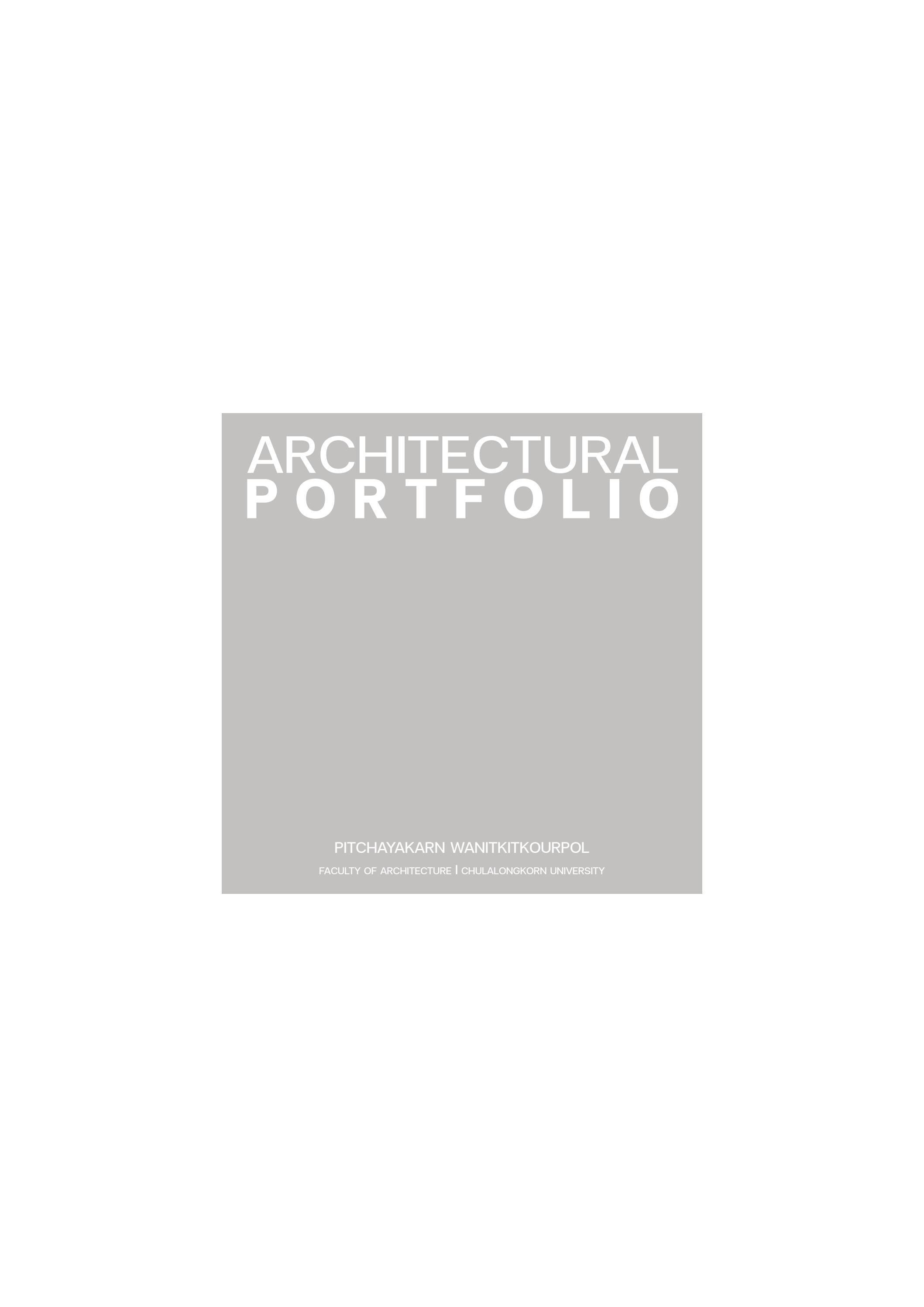 ARCHITECTURAL PORTFOLIO by pitchayakarn.w - Issuu