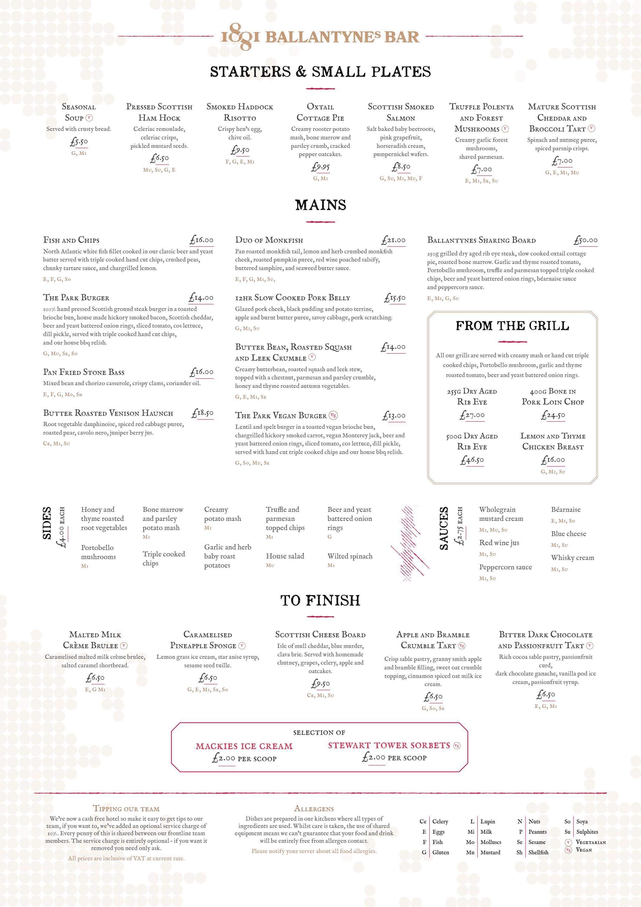 Park Bar Menu by Peebles Hydro - Issuu