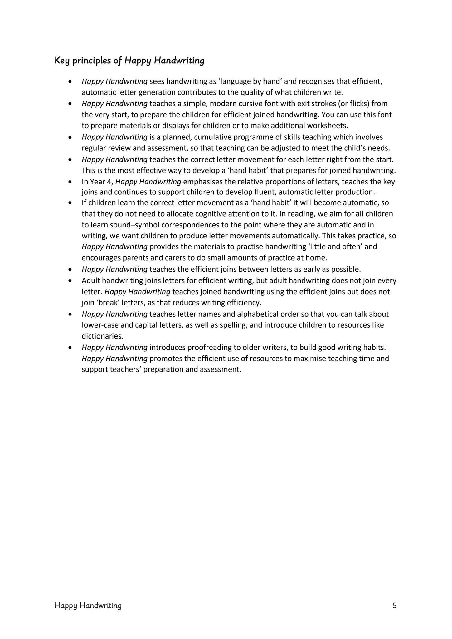 Happy Handwriting - Teacher's Guide 4 by Collins - Issuu