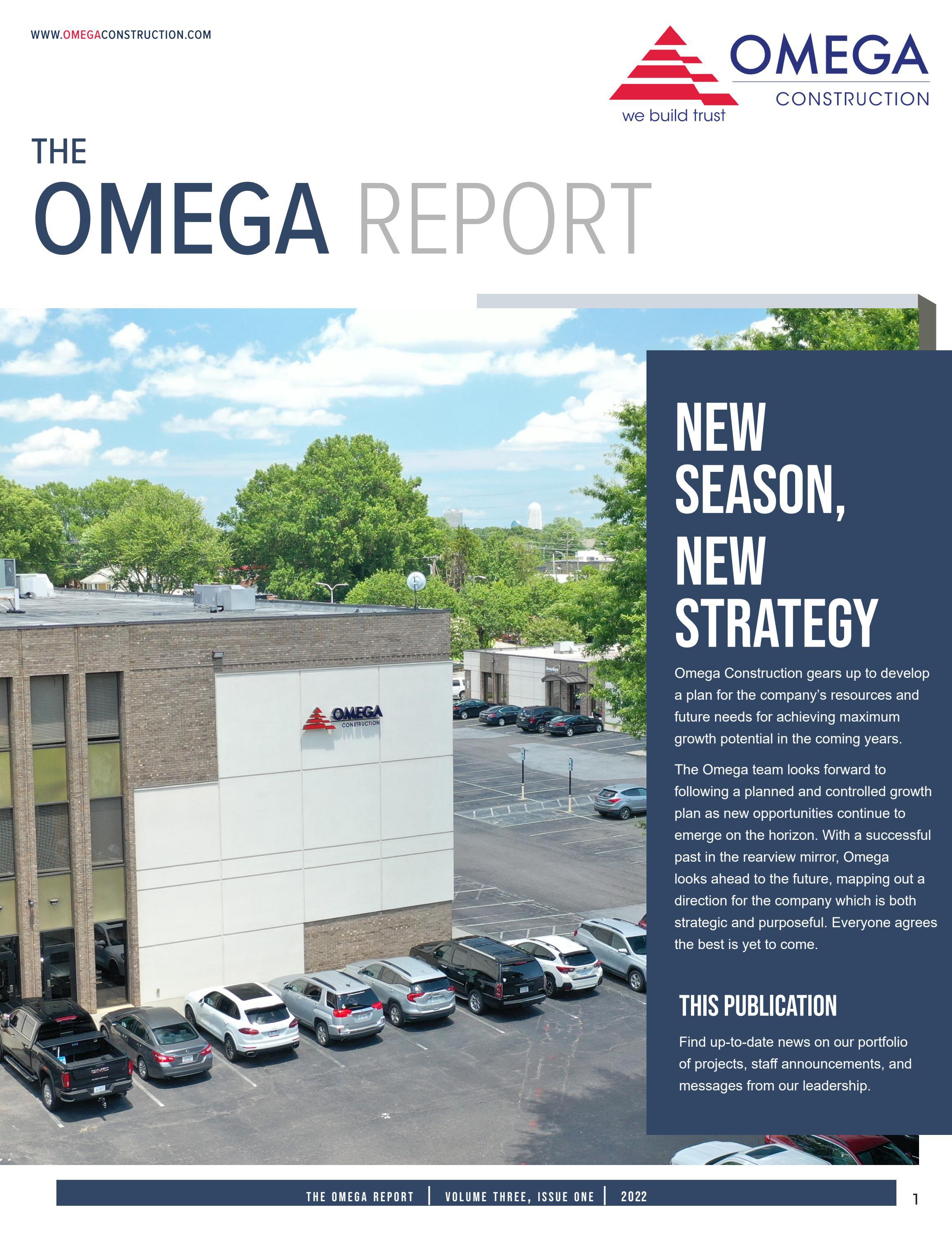 The Omega Report (Volume 3, Issue 1) by Omega Construction - Issuu