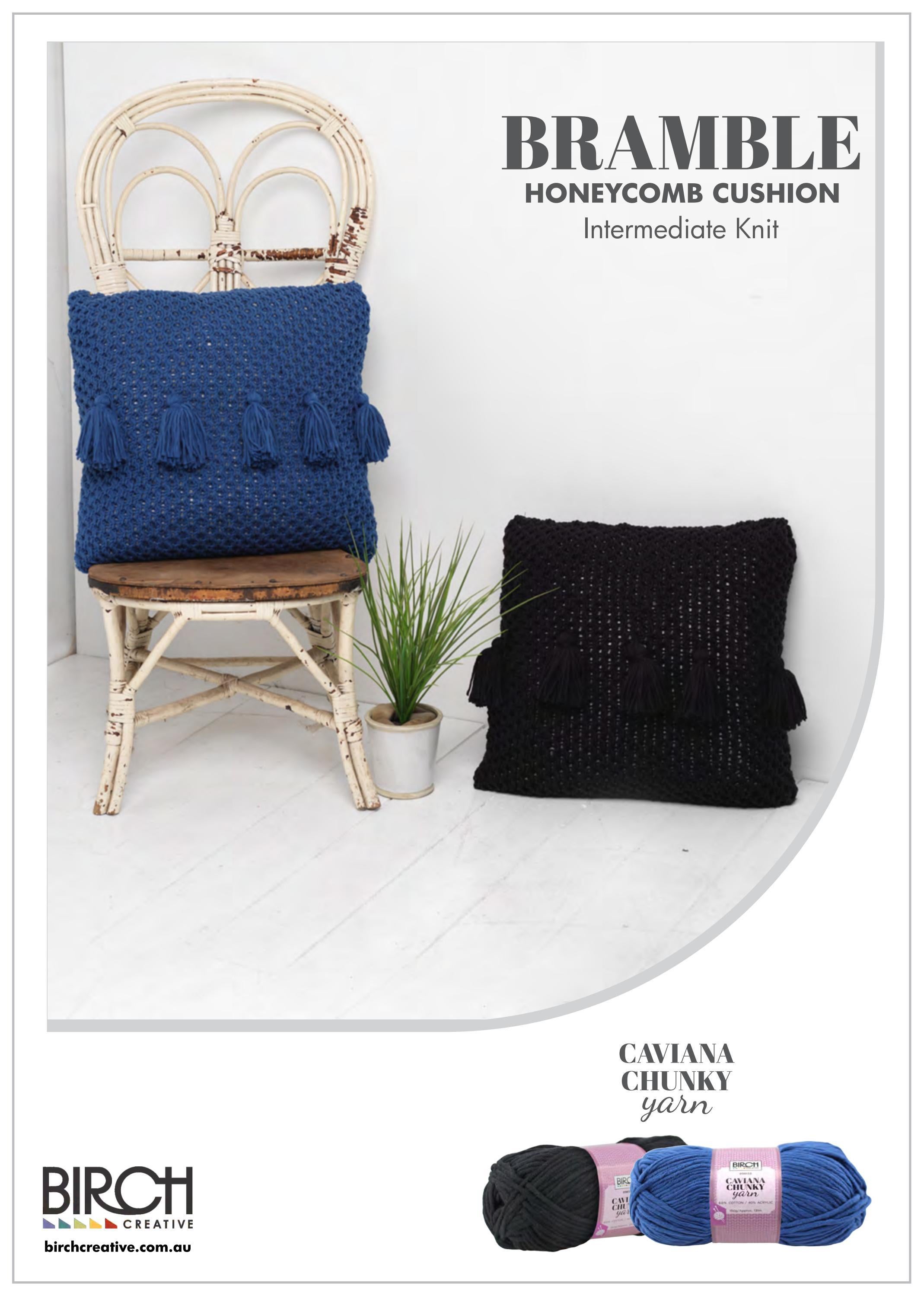FREE PATTERN - Birch Creative Bramble Honeycomb Cushion by Birch ...