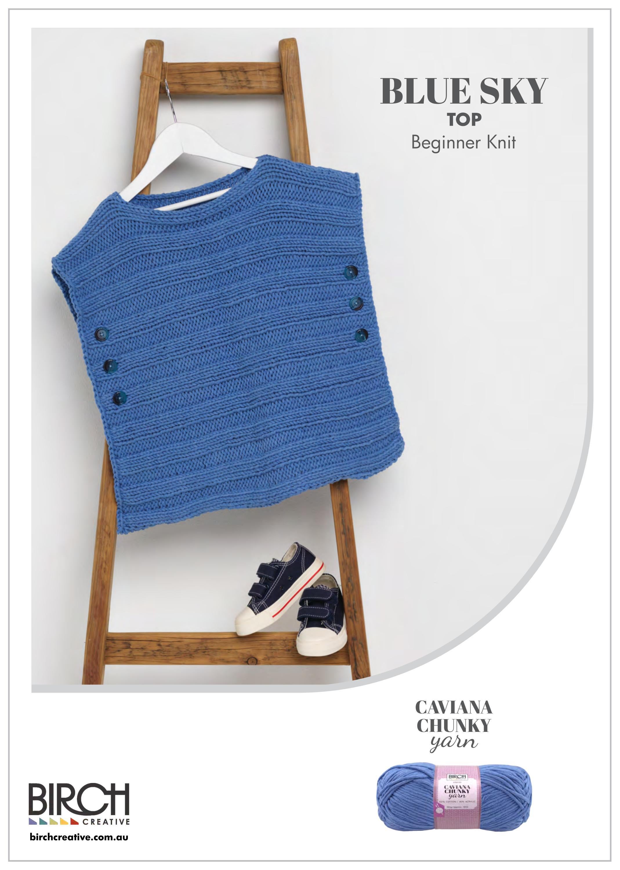 FREE PATTERN - Birch Creative Blue Sky Knit Top by Birch Creative - Issuu
