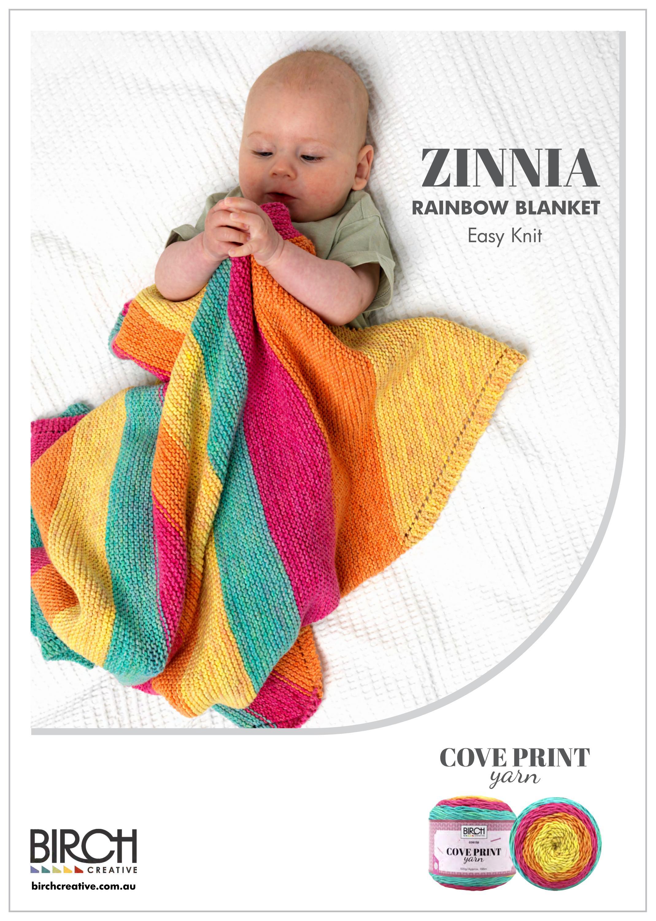 FREE PATTERN - Birch Creative Zinnia Rainbow Blanket by Birch Creative ...