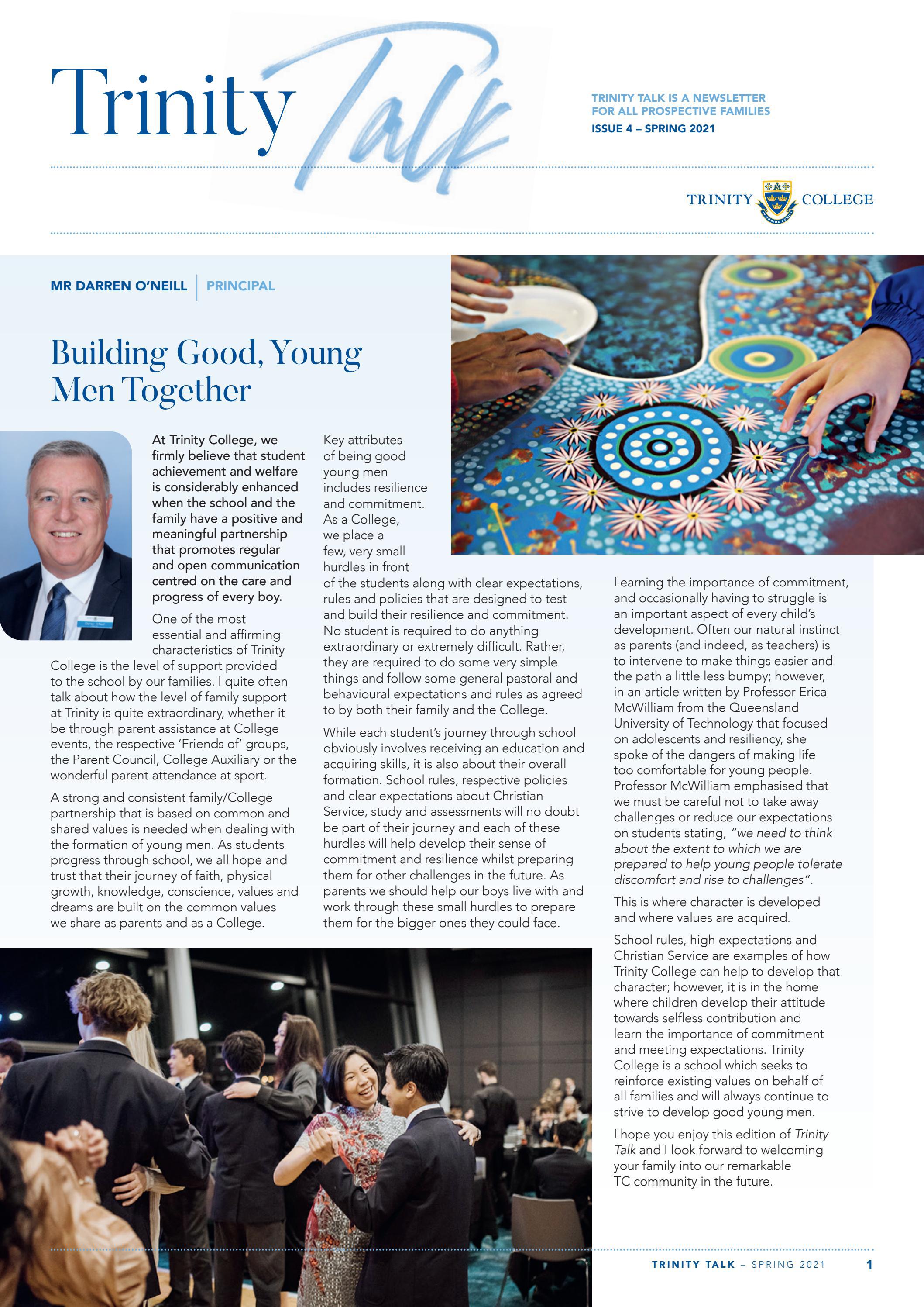 Trinity Talk - Issue #4 Spring 2021 by Trinity College, Perth - Issuu