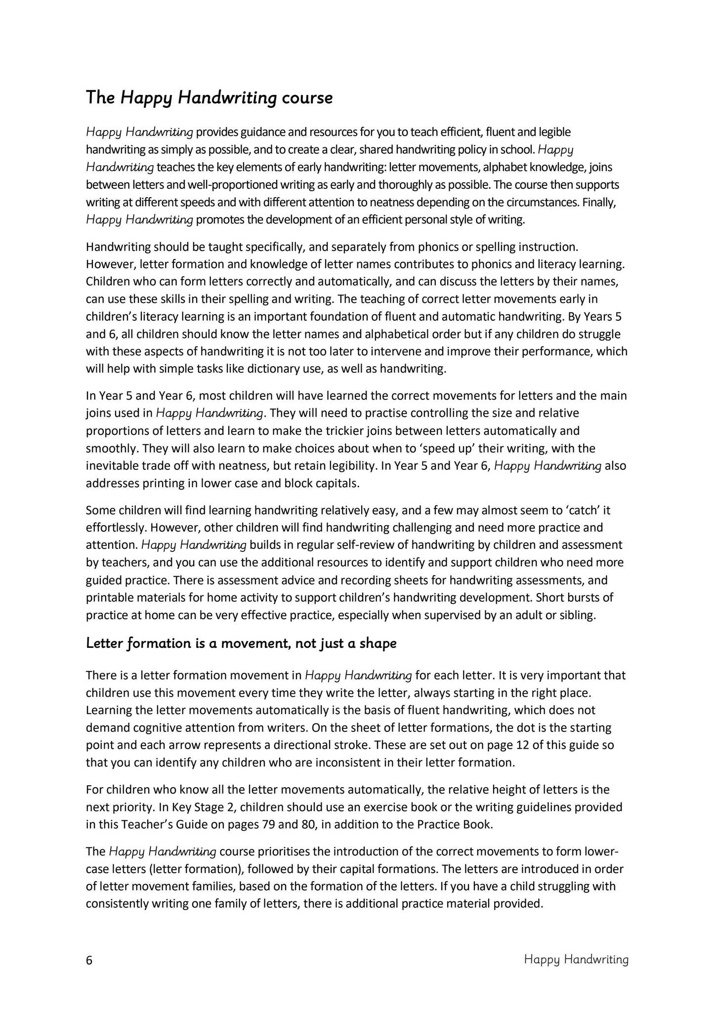 Happy Handwriting - Teacher's Guide 6 by Collins - Issuu