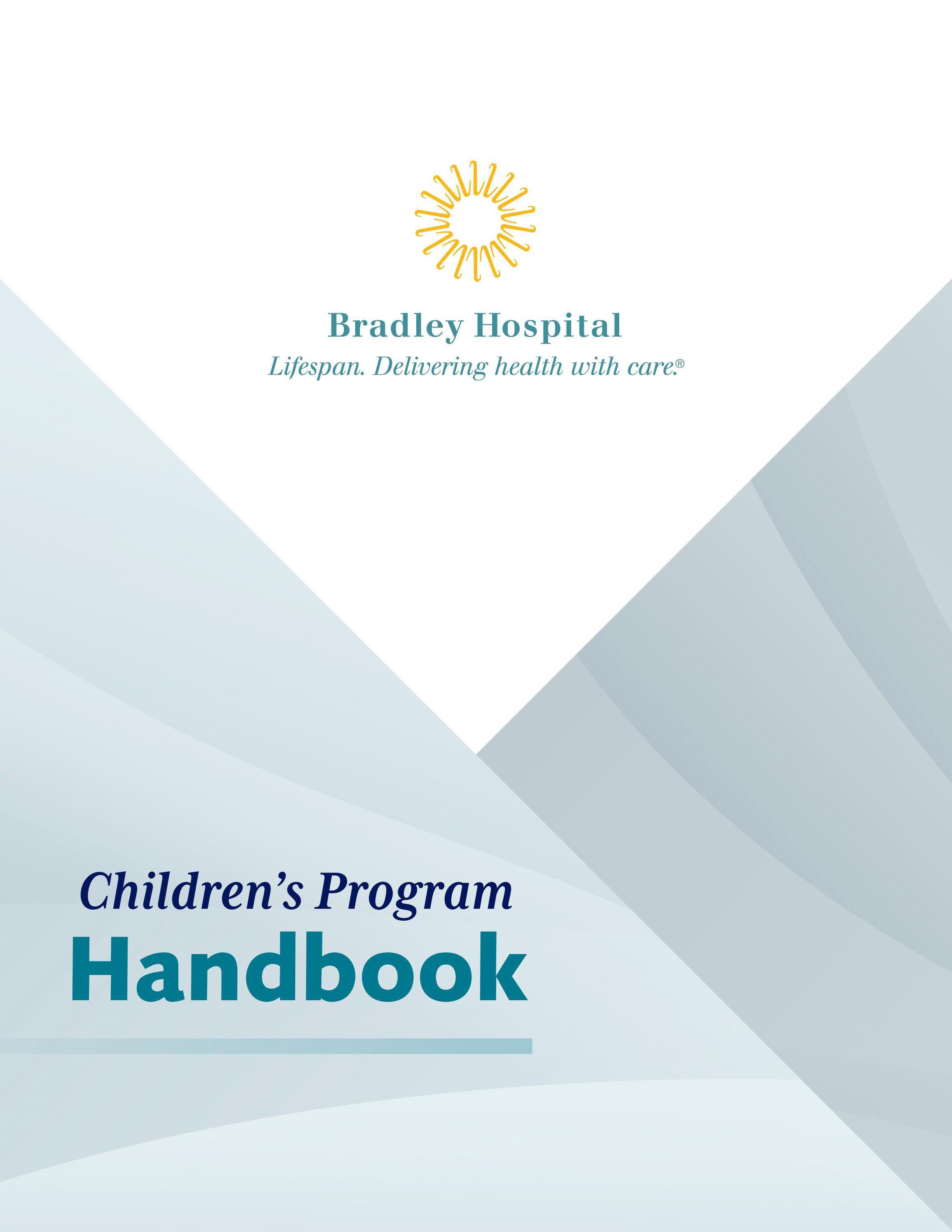 Bradley Hospital Children's Program Handbook by Lifespan Health System ...