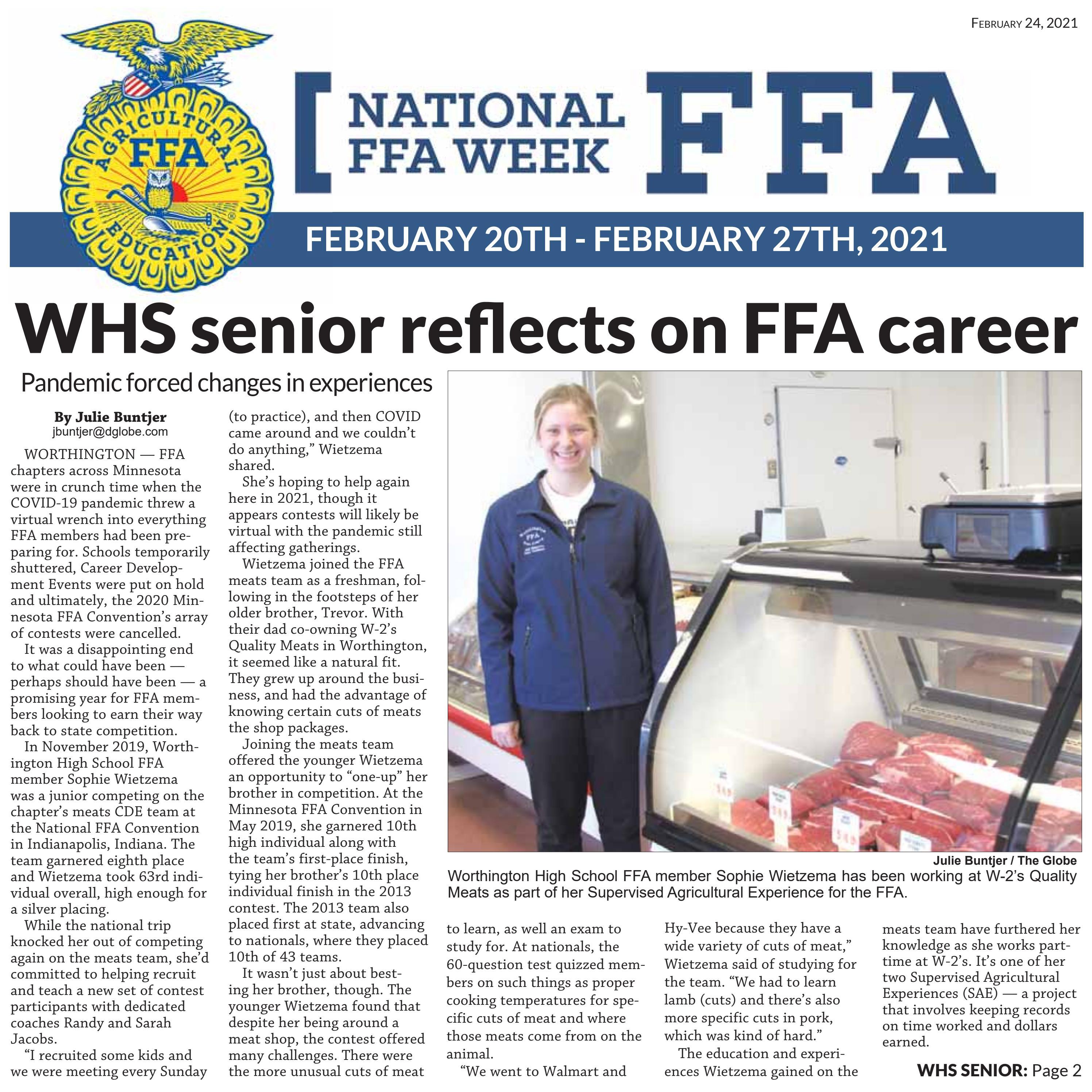 2021 FFA Week by The Globe - Issuu