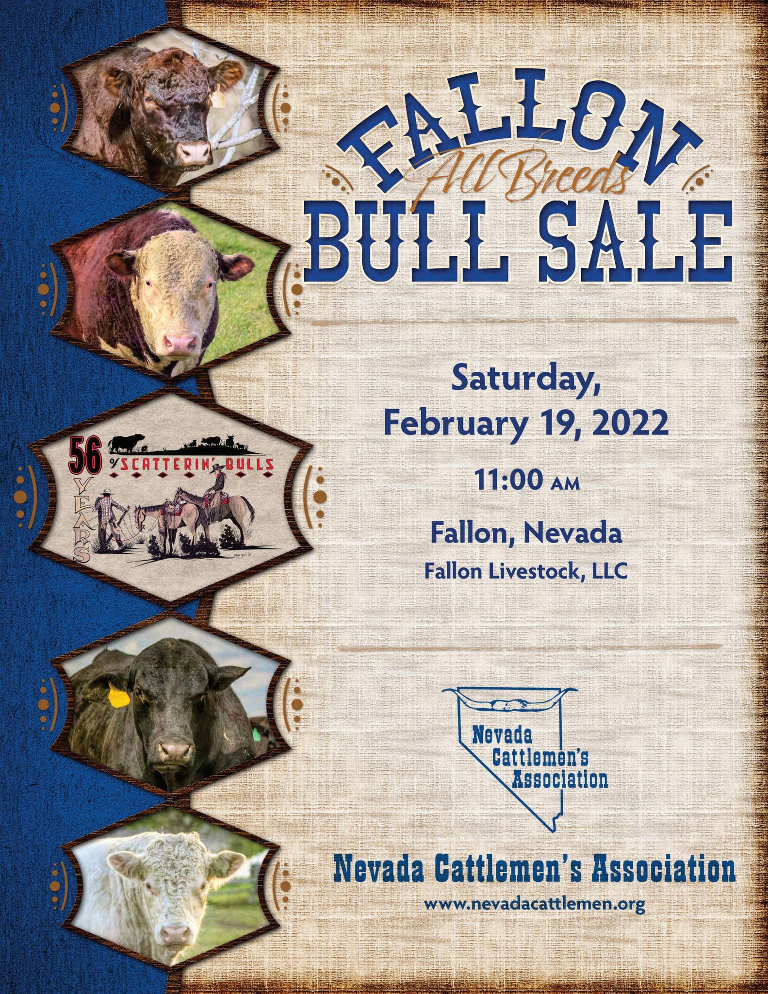 56th Annual Fallon All Breeds Bull Sale by JE Productions Graphic ...