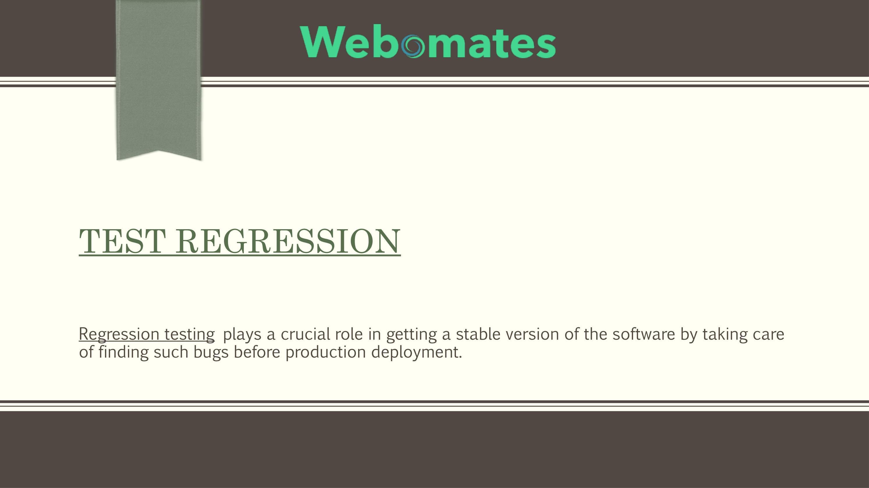 Test regression by Webomates INC - Issuu