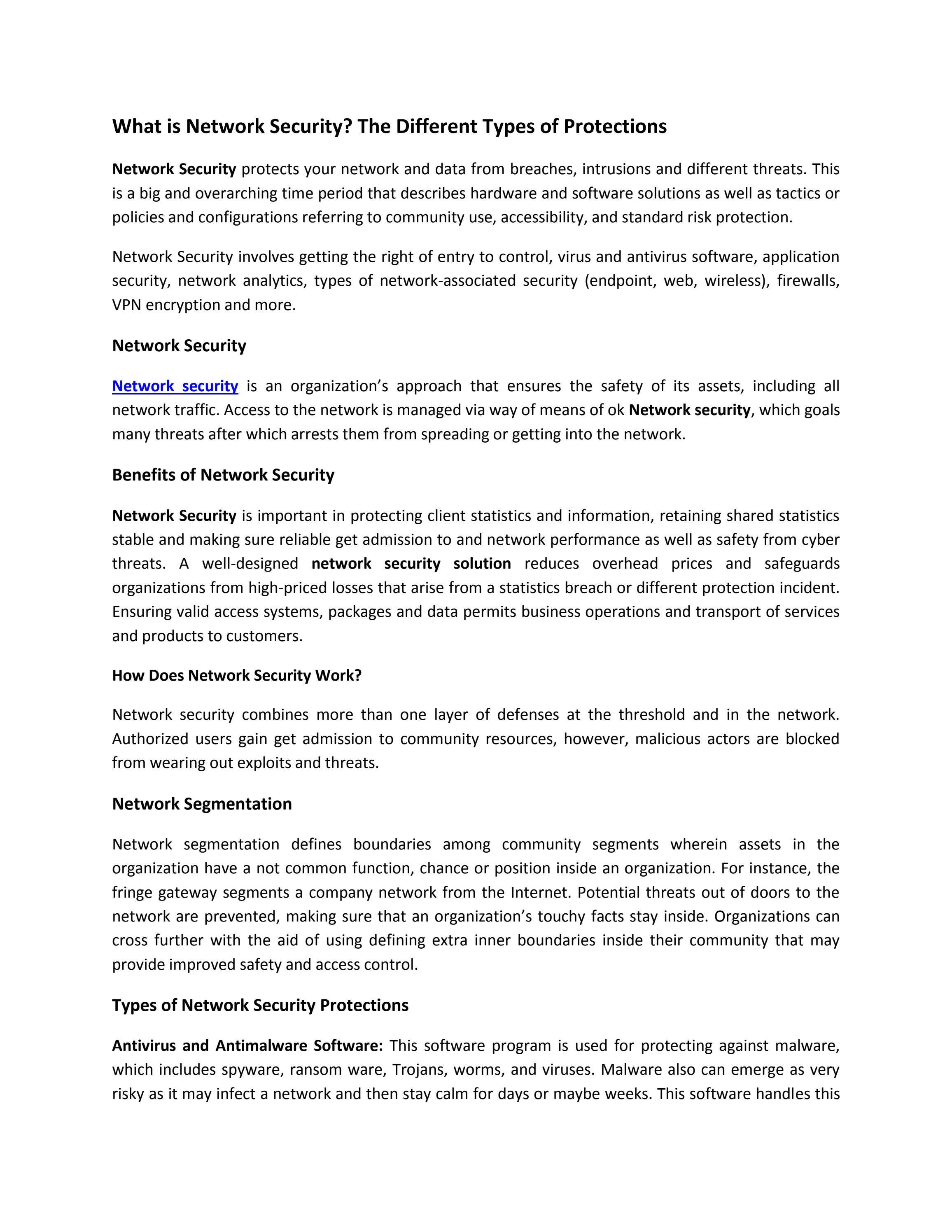 What Is Network Security The Different Types Of Protections By Secure