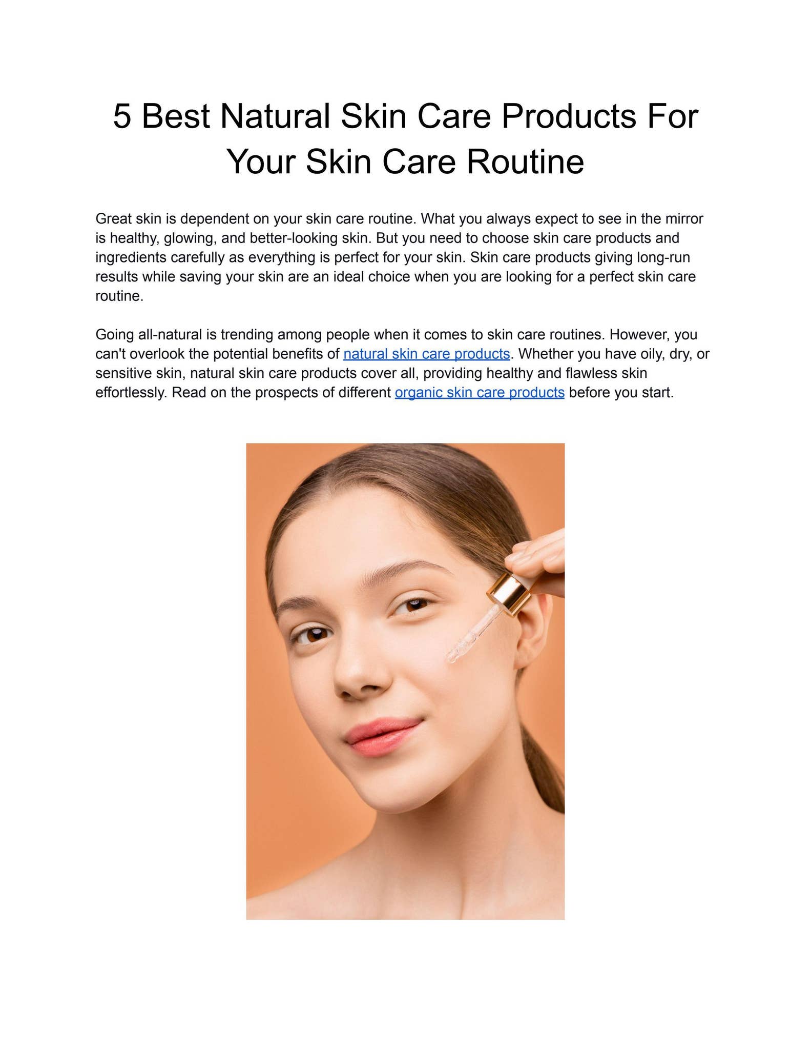 5 Best Natural Skin Care Products For Your Skin Care Routine by ...