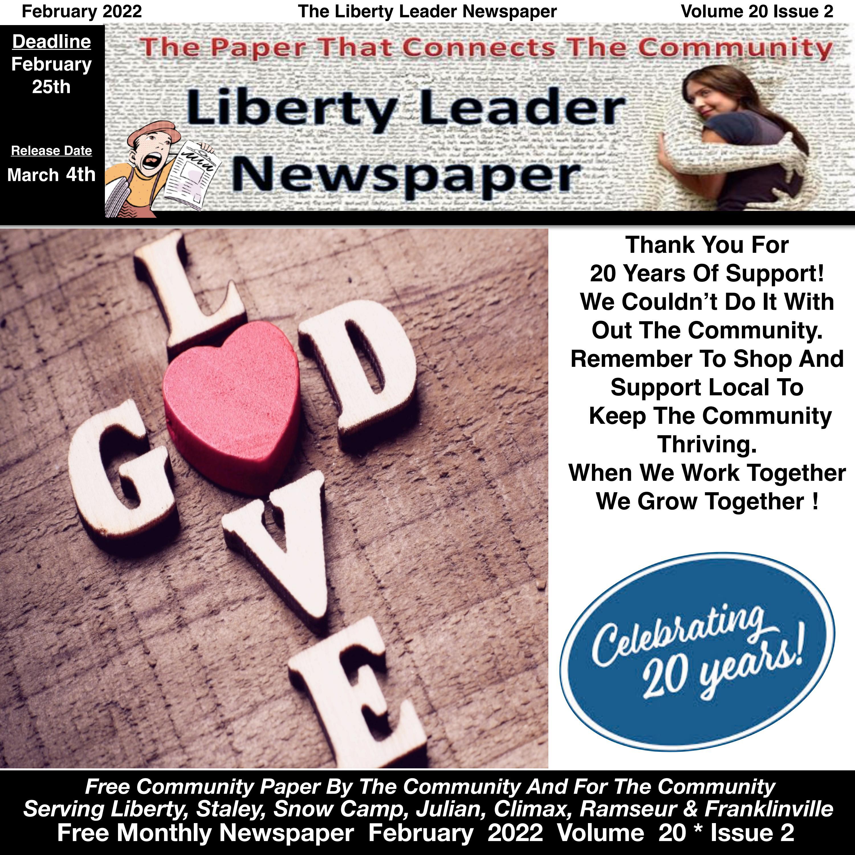 Liberty Leader Newspaper February 2022 Online Edition by Kevin Bowman ...