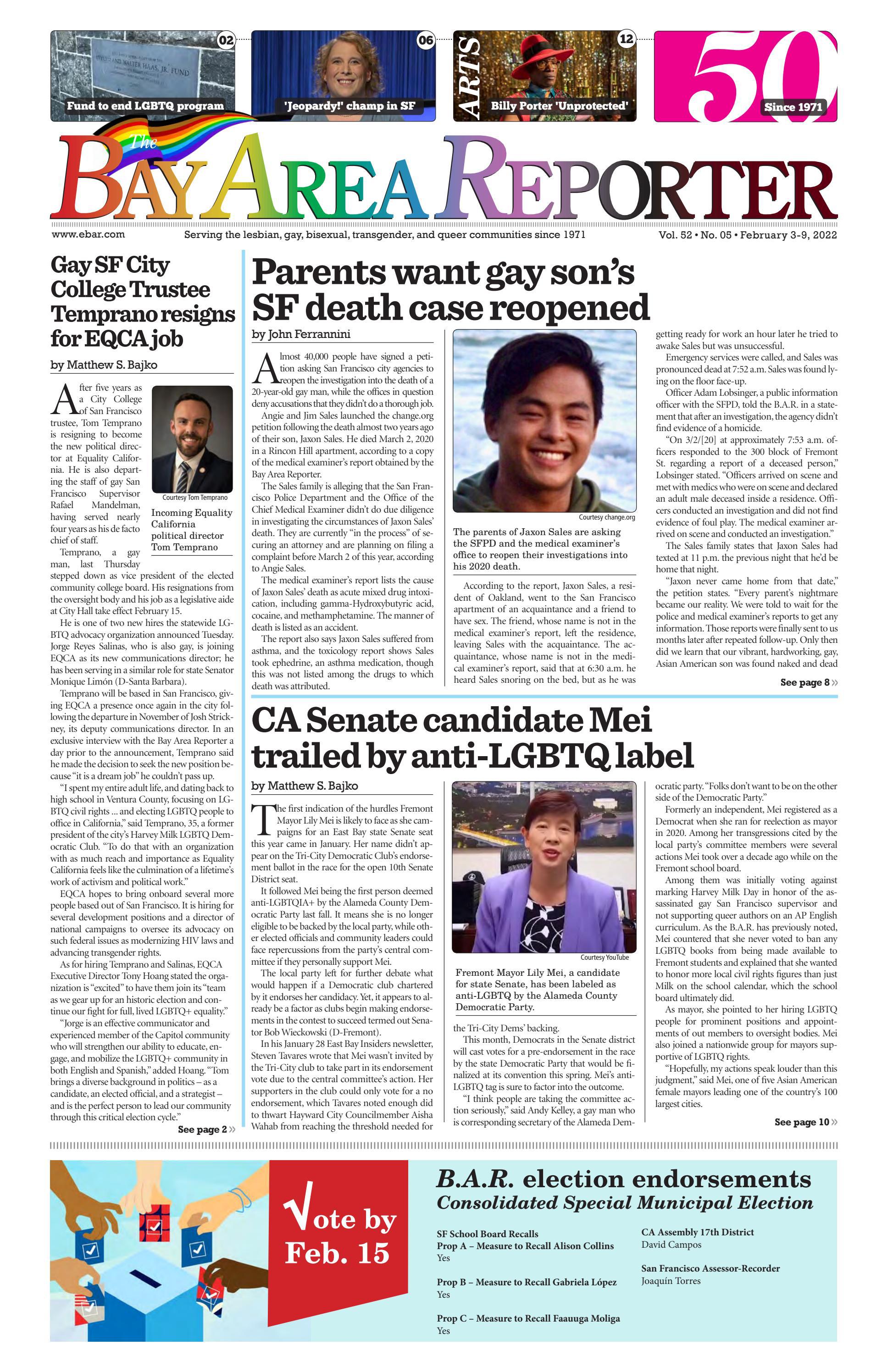 February 3rd, 2022 edition of the Bay Area Reporter by Bay Area ...