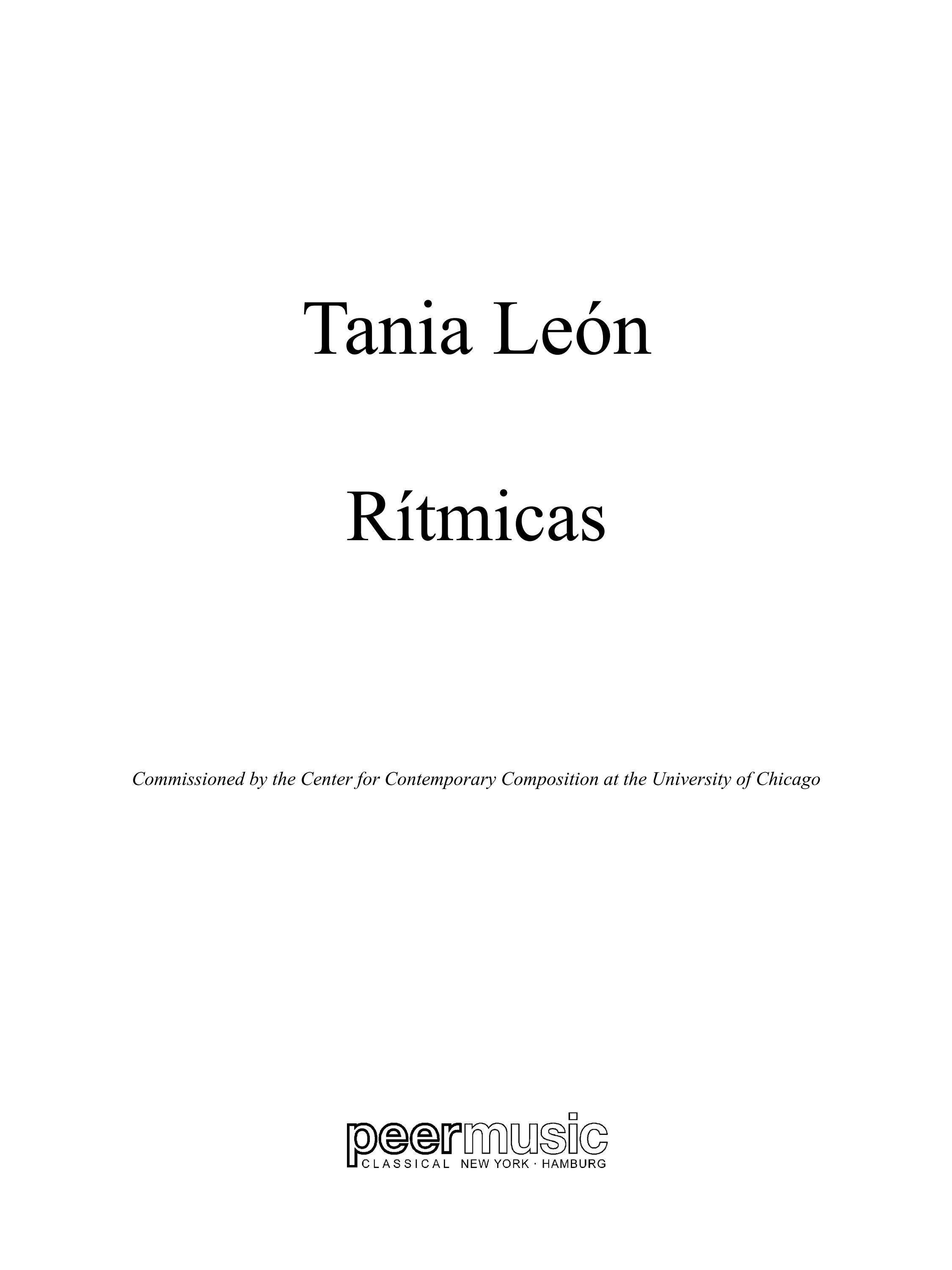 León - Rítmicas by Peermusic Classical - Issuu