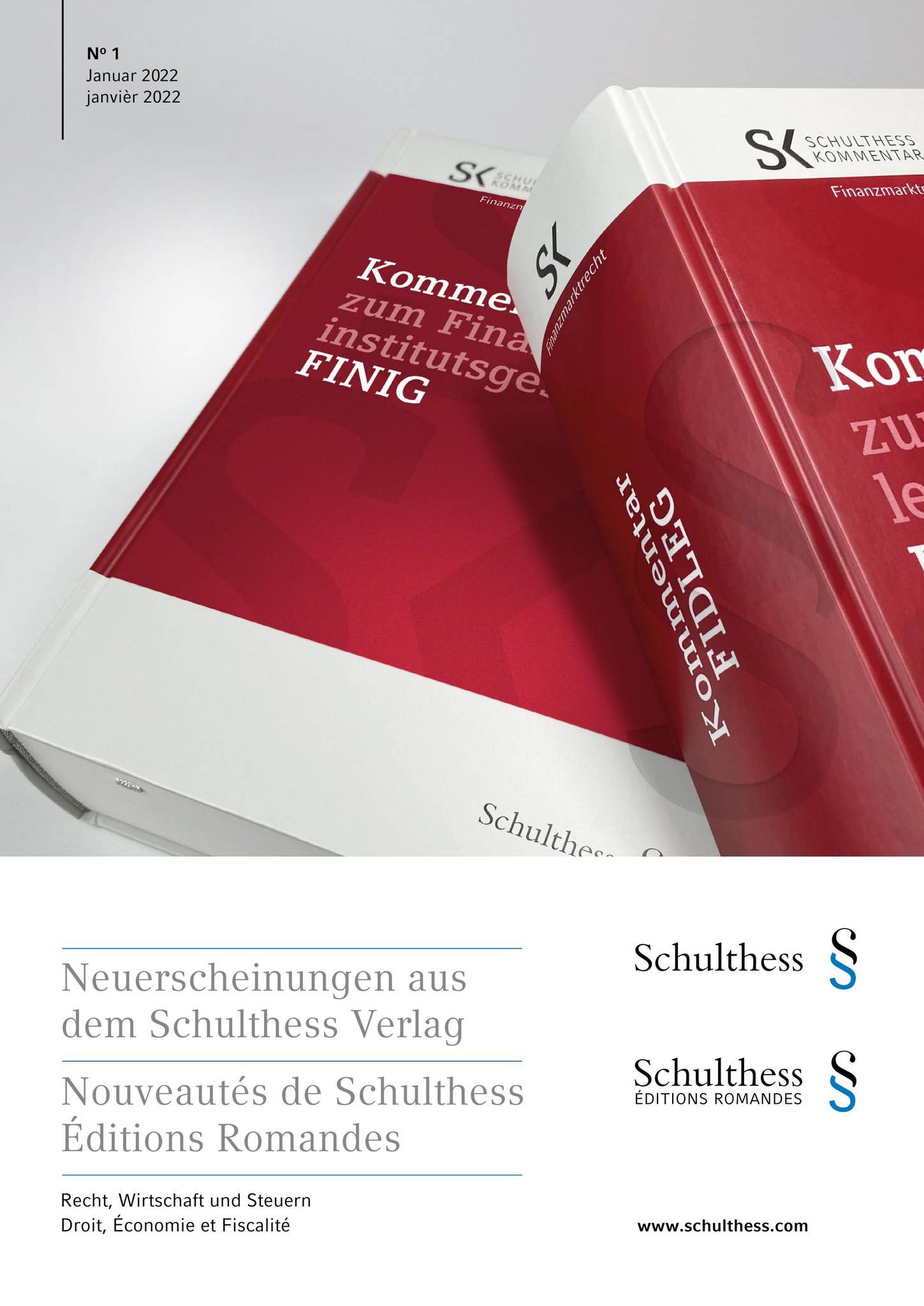 Neuerscheinungen aus dem Schulthess Verlag 1/2022/ Nouveautés de Schulthess Éditions Romandes 1 ...