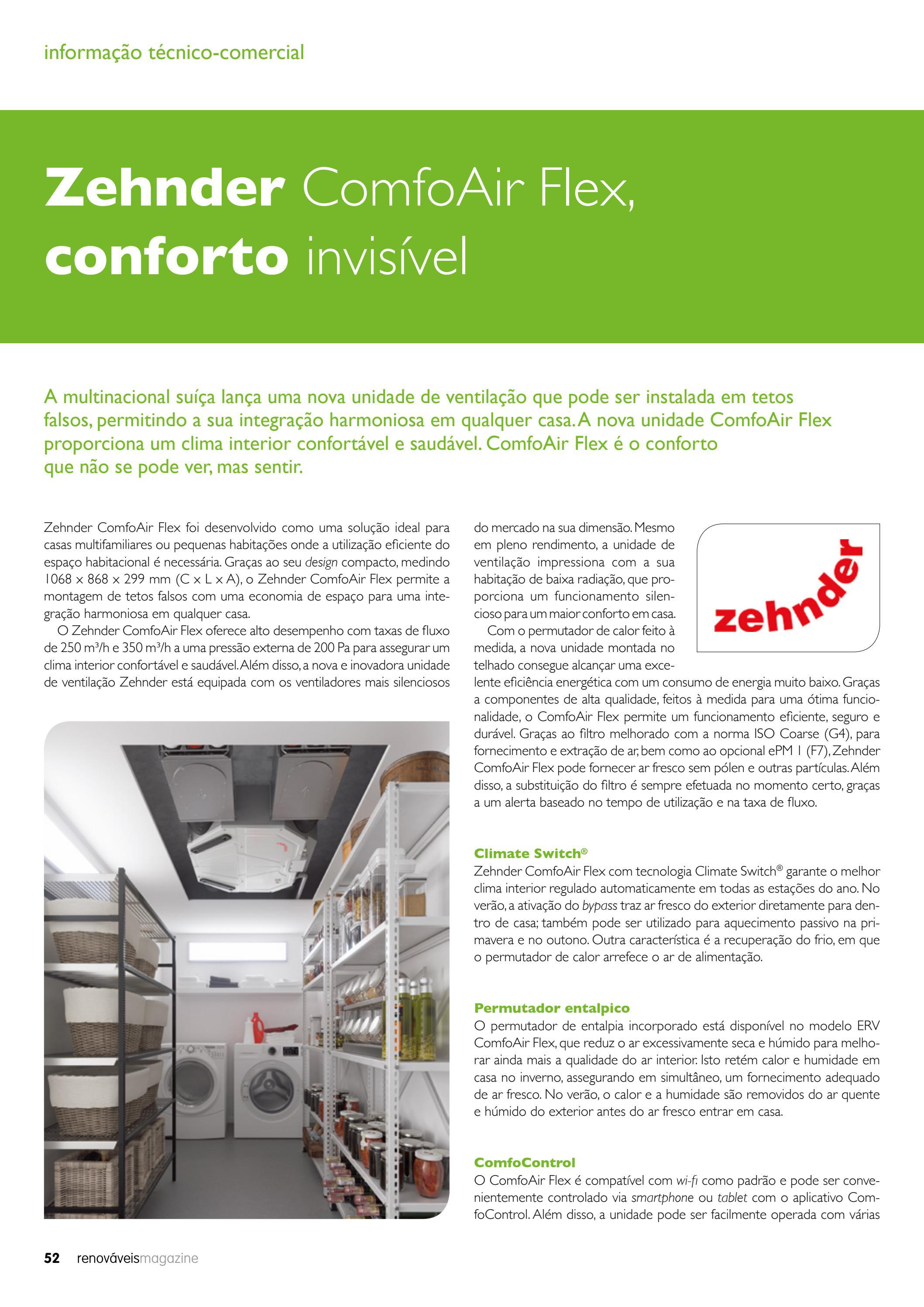 Zehnder ComfoAir Flex, conforto invisível by cie - Issuu