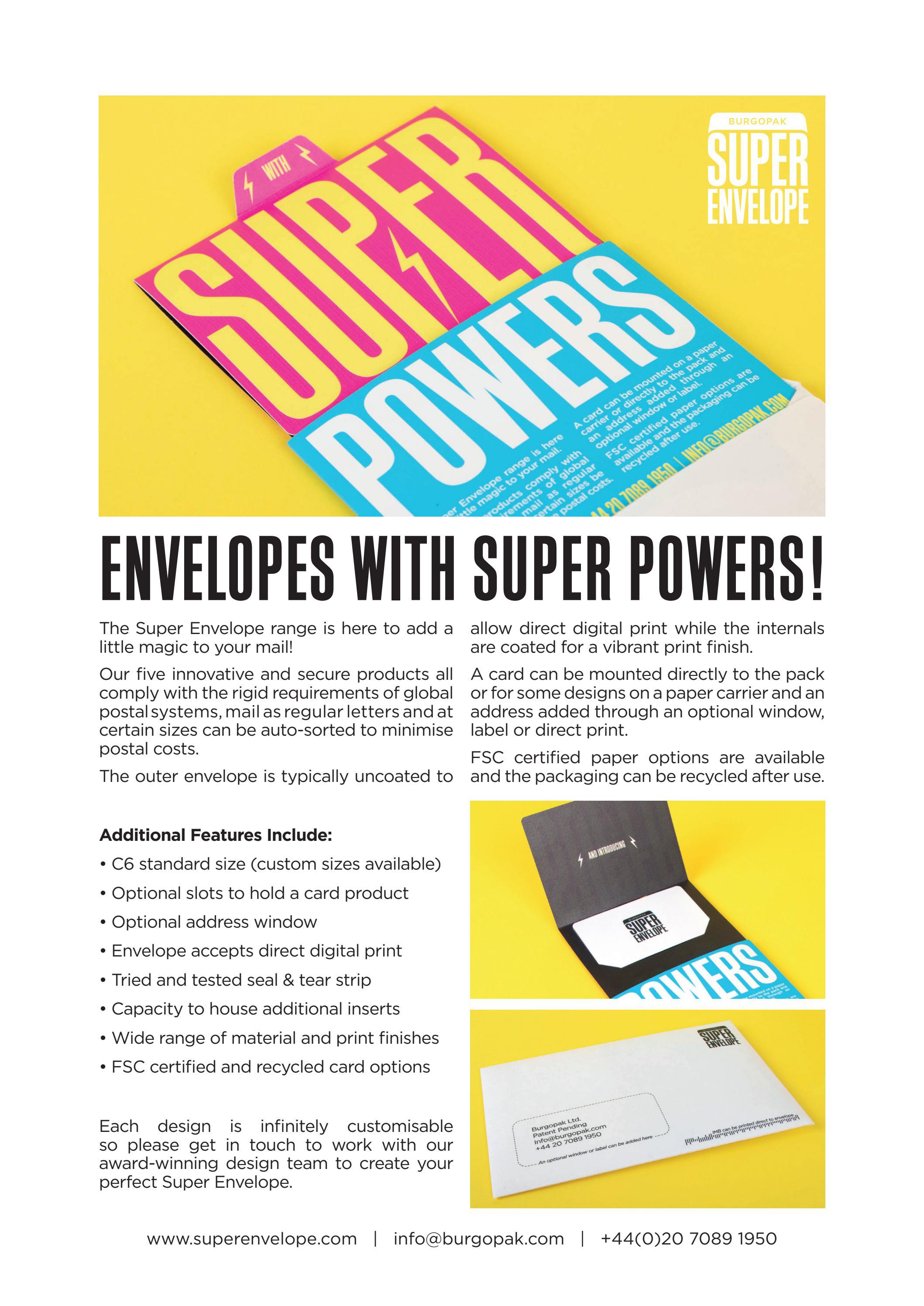 Burgopak's Super Envelope Range by Burgopak - Issuu