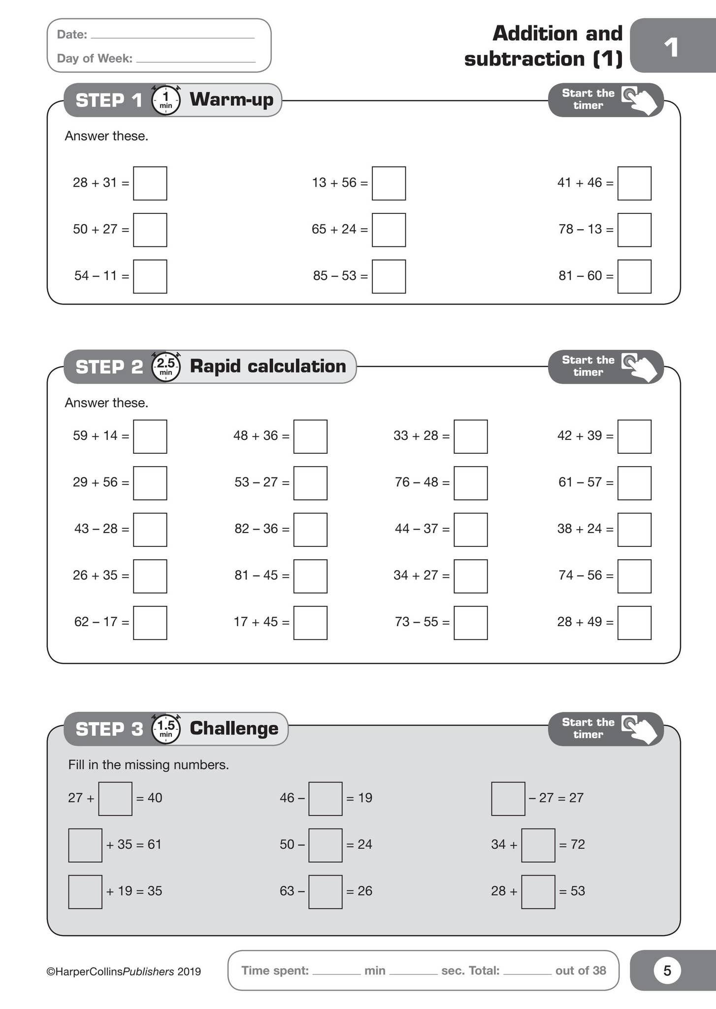 5 Minute Maths Mastery - Year 3 by Collins - Issuu