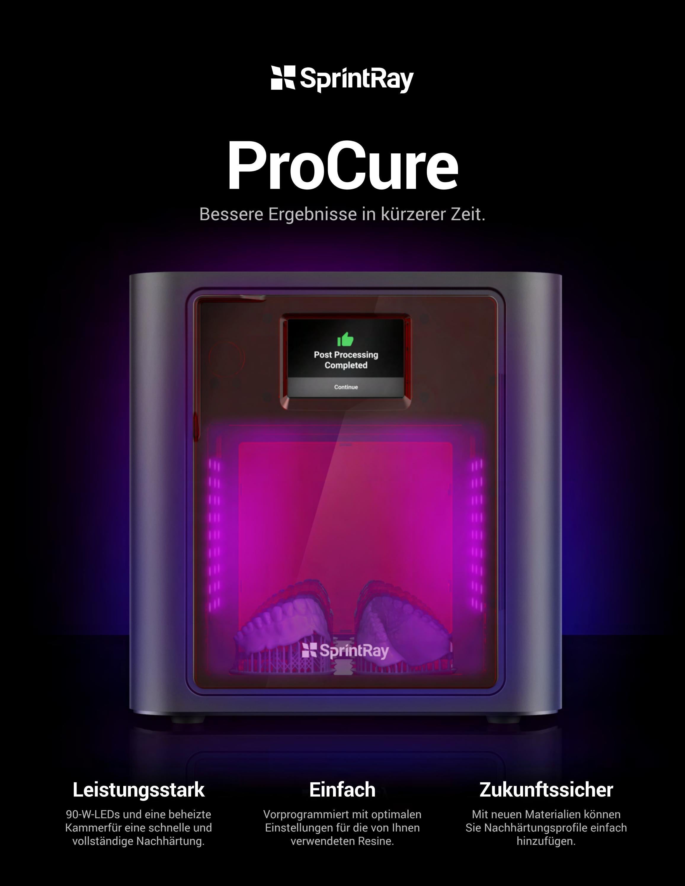 SprintRay ProCure - Bessere Ergebnisse in kürzerer Zeit by Henry Schein Dental Austria - Issuu