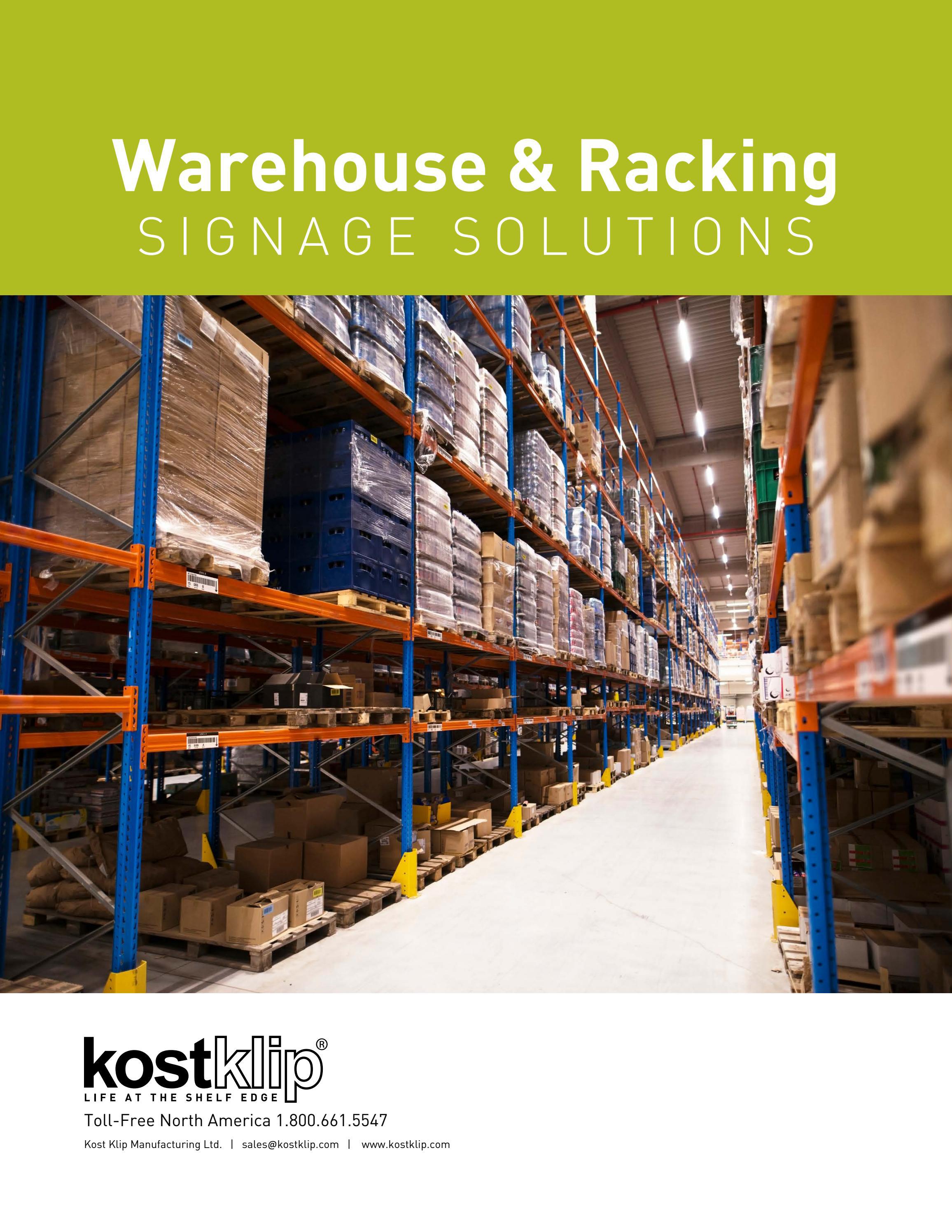 Warehouse & Racking Signage Solutions by kostklip® | Life at the Shelf ...