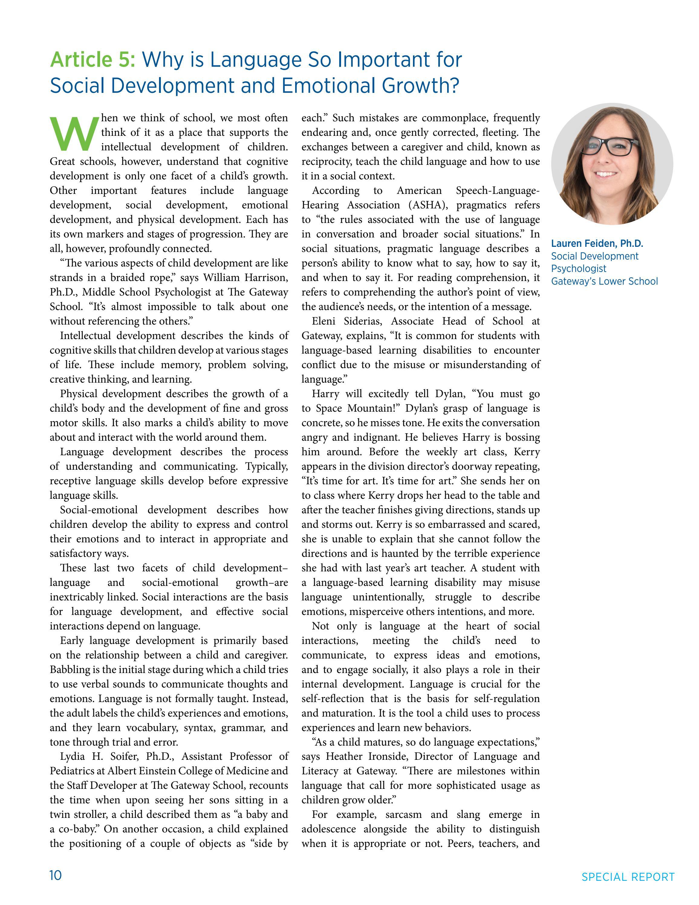 Why is Language So Important for Social Development and Emotional ...