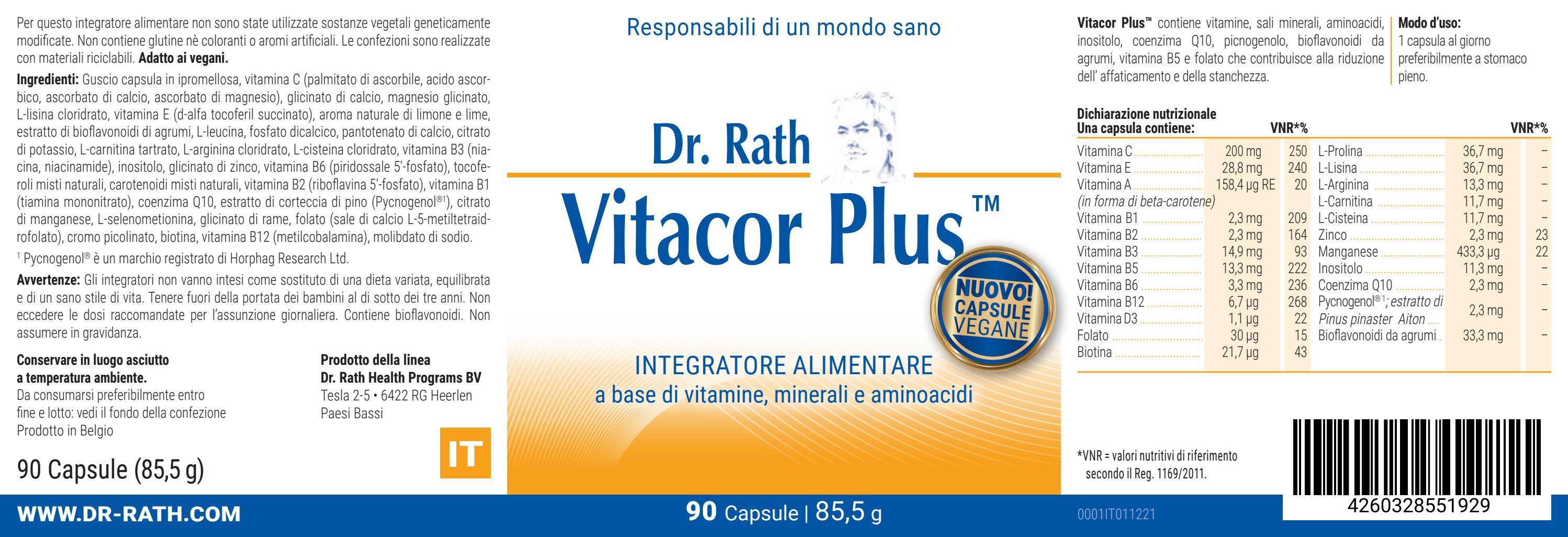 0001 Vitacor Plus - Capsule 90 - IT by Dr. Rath Health Programs - Issuu