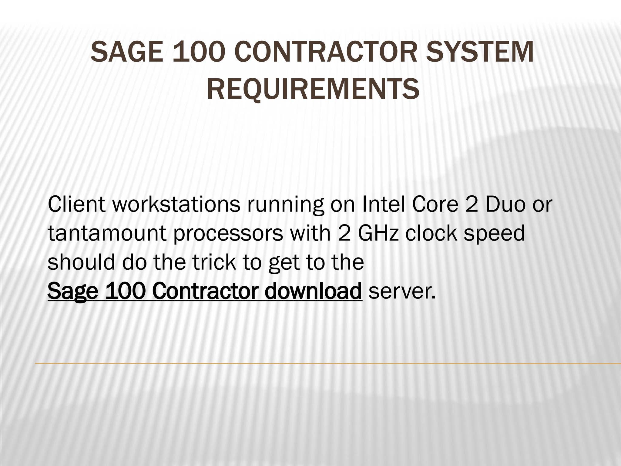 Sage 100 System Requirements | Installation Version 2020 by ...