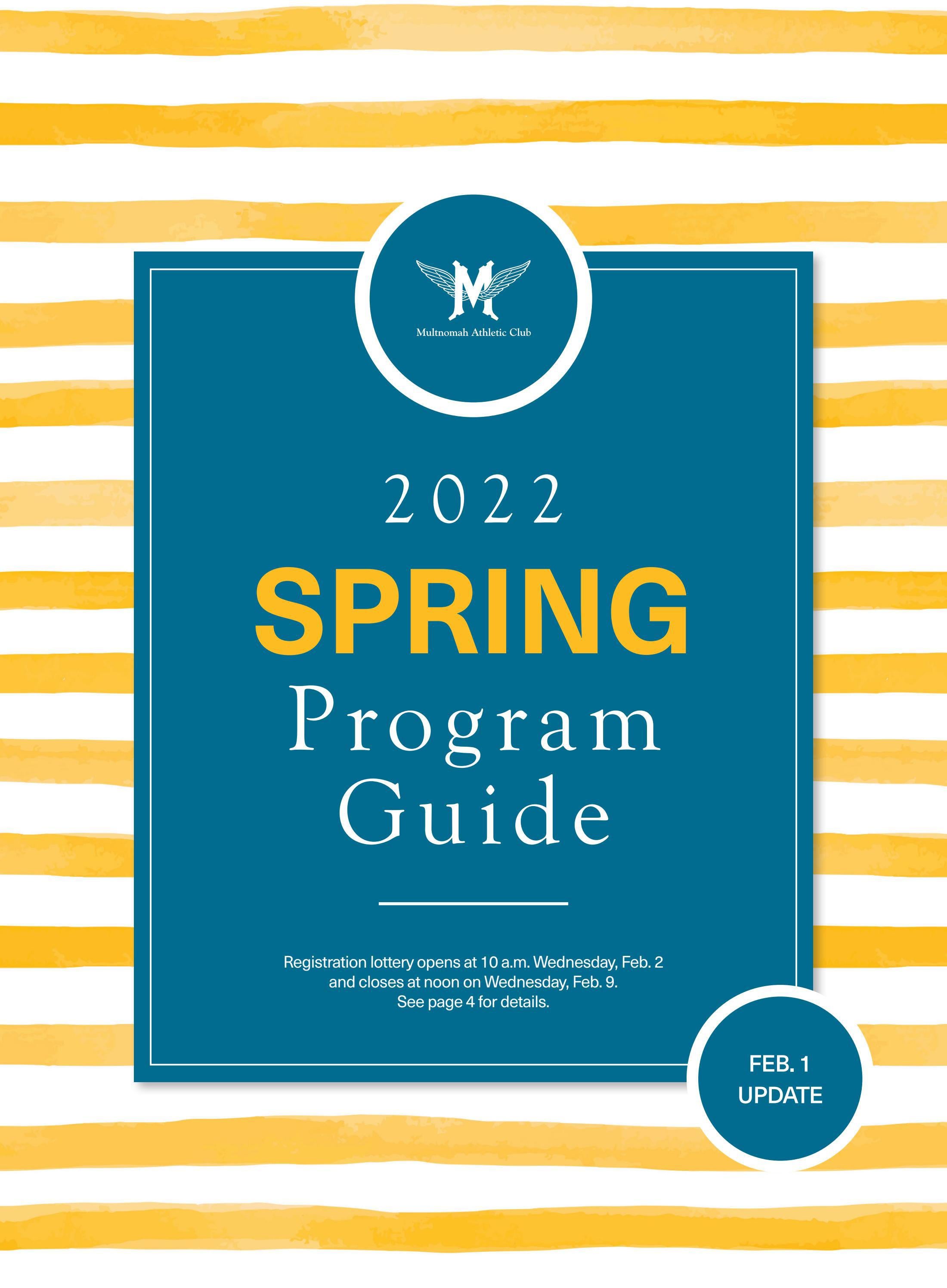 2022 Spring Program Guide by Multnomah Athletic Club - Issuu