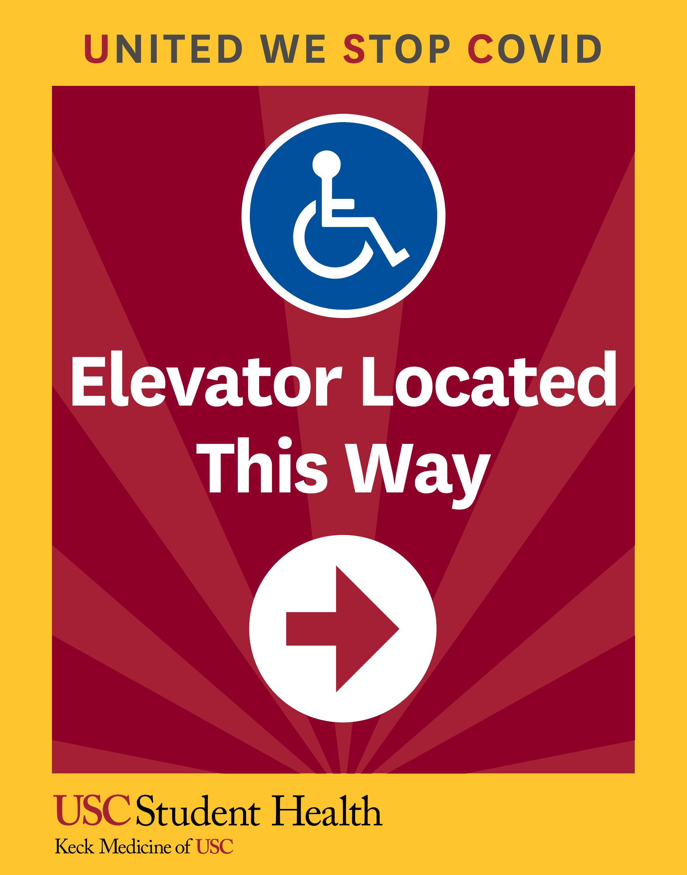Elevator Located This way (Right Arrow).pdf by USCCampusHealthForms - Issuu