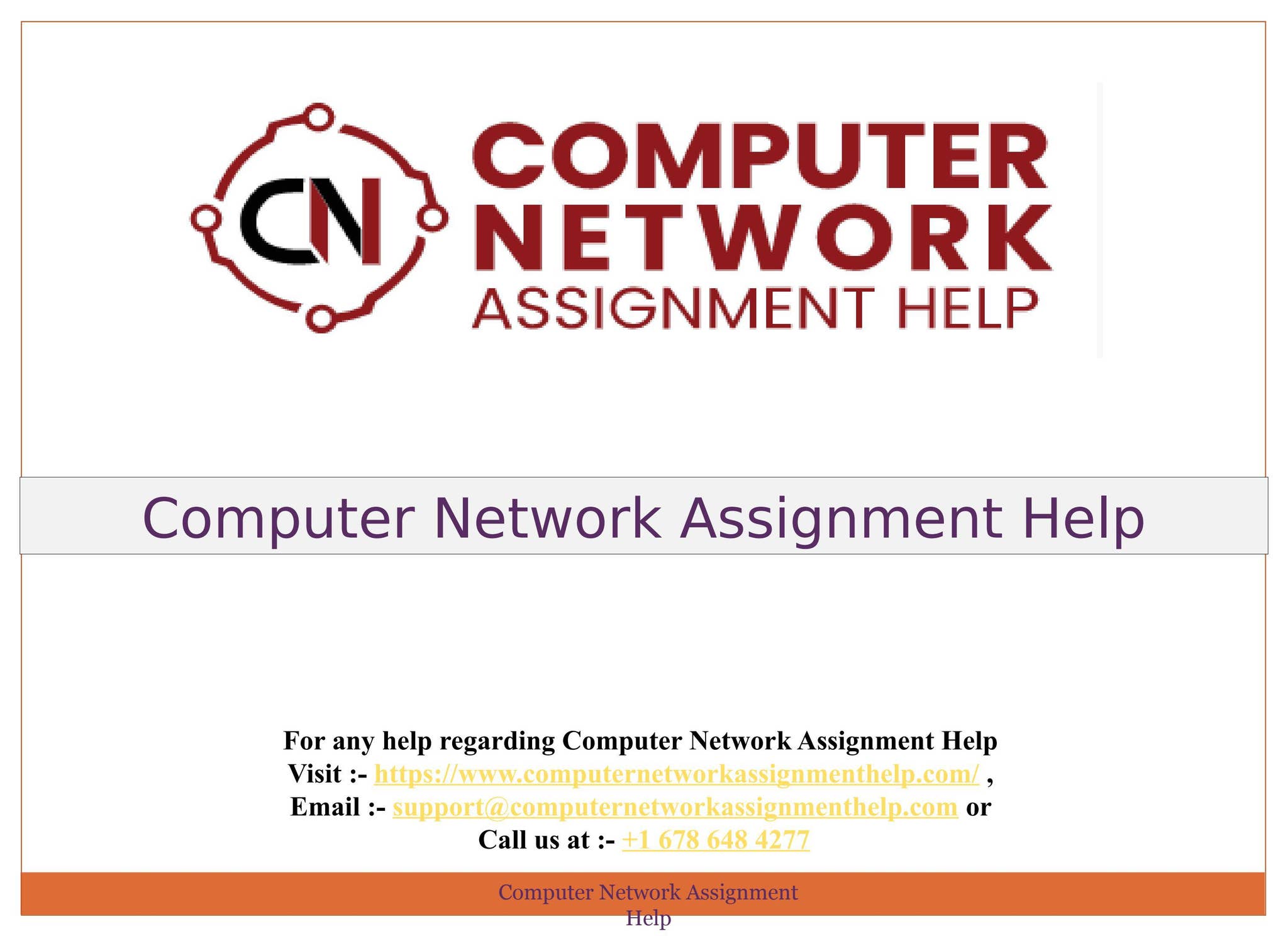 Computer Network Assignment Help By Computer Network Assignment Help Issuu