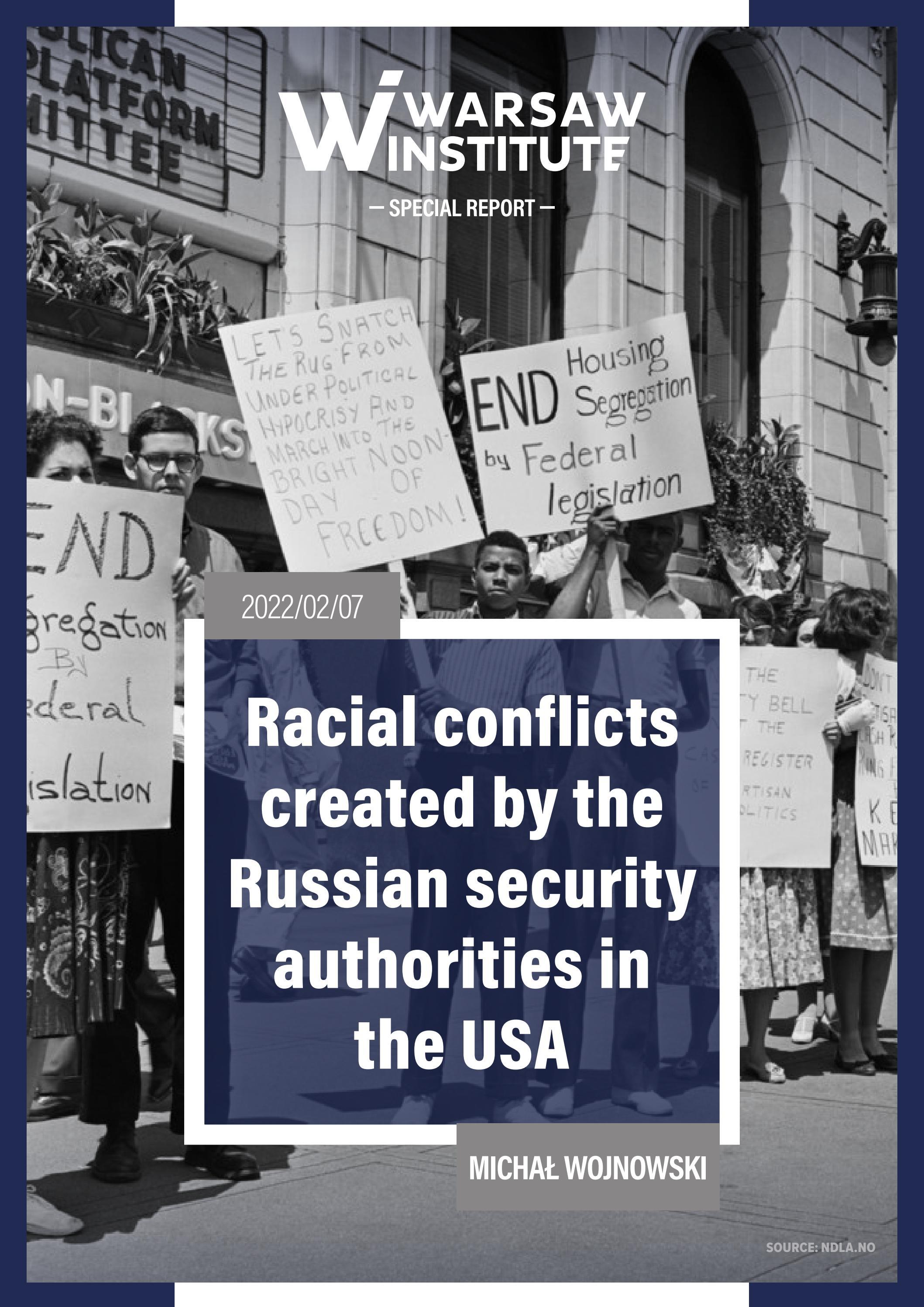 Racial conflicts created by the Russian security authorities in the USA ...