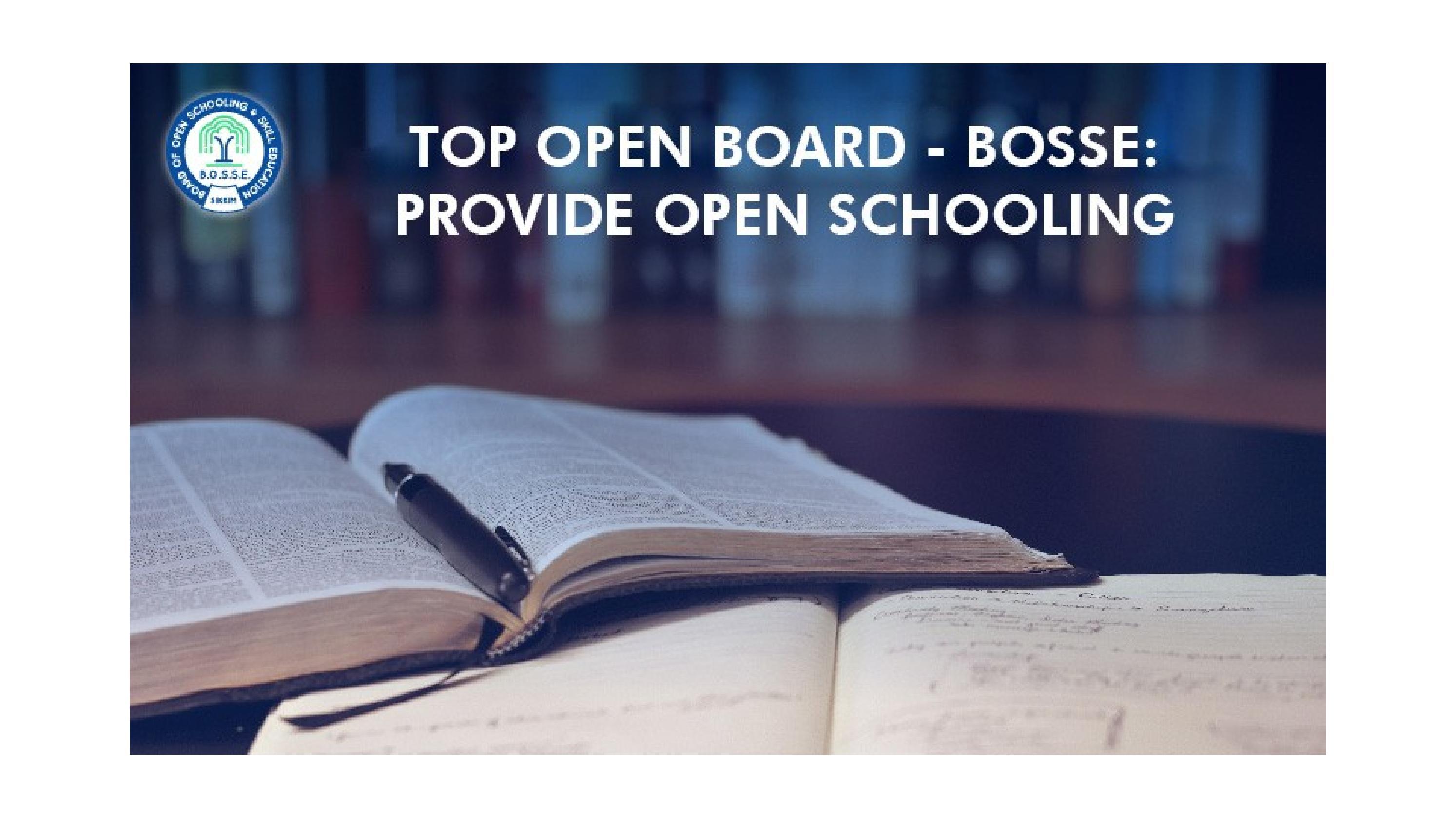Top open Board - BOSSE- Provide Open schooling by Bosse Open schooling ...