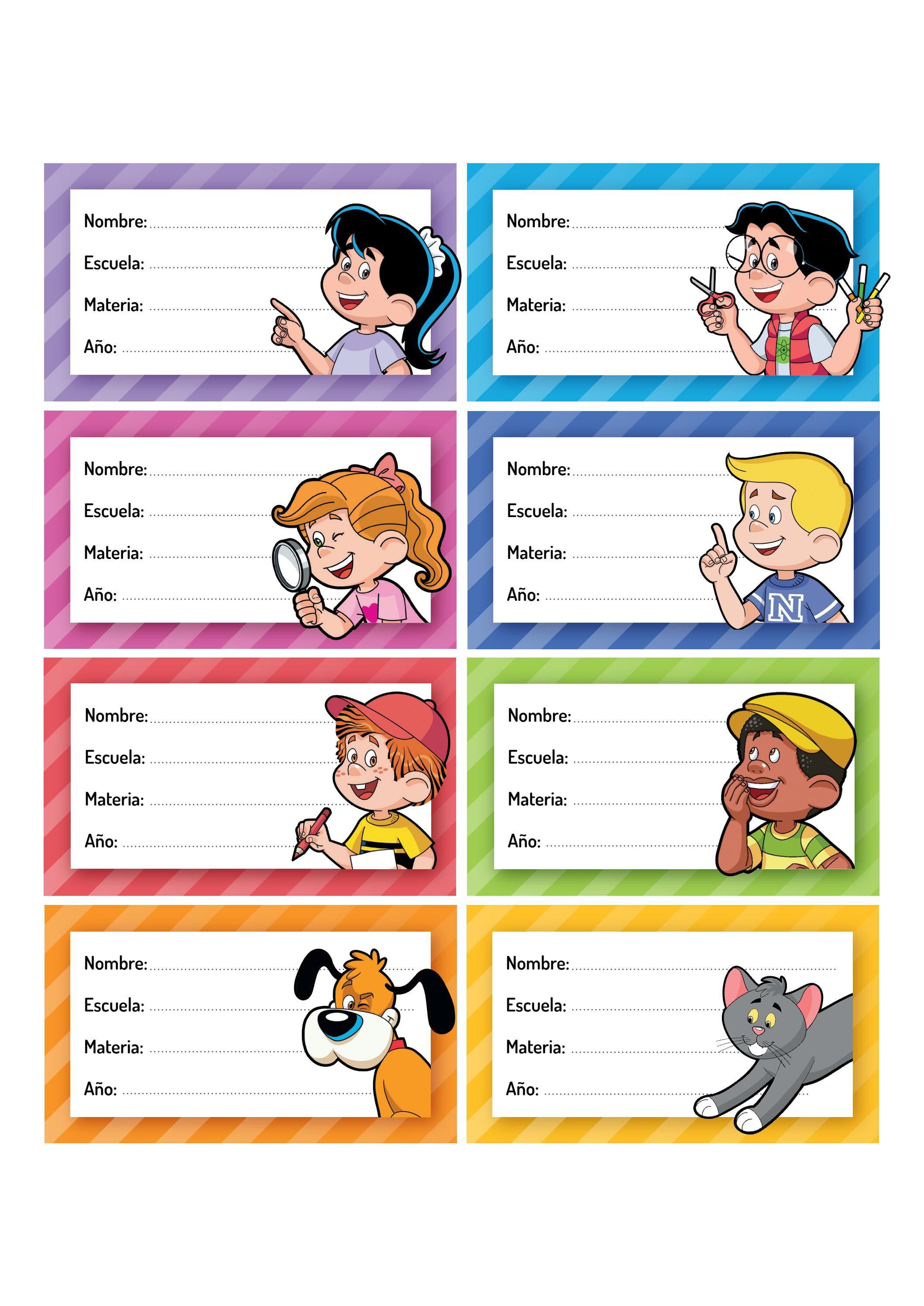 Etiquetas escolares 4 - Mis Amigos by Editorial ACES - Issuu