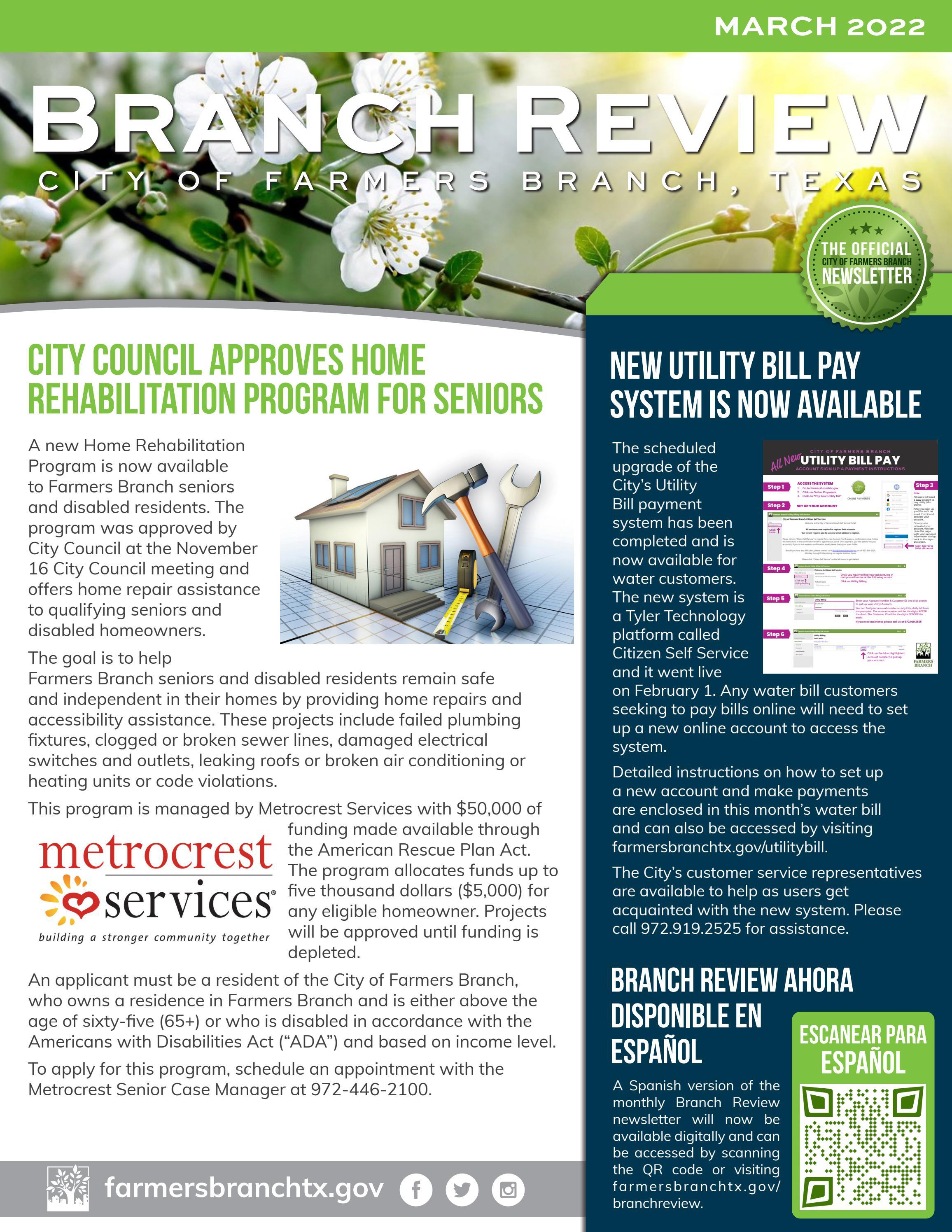 March 2022 Branch Review_City of Farmers Branch, Texas by ...