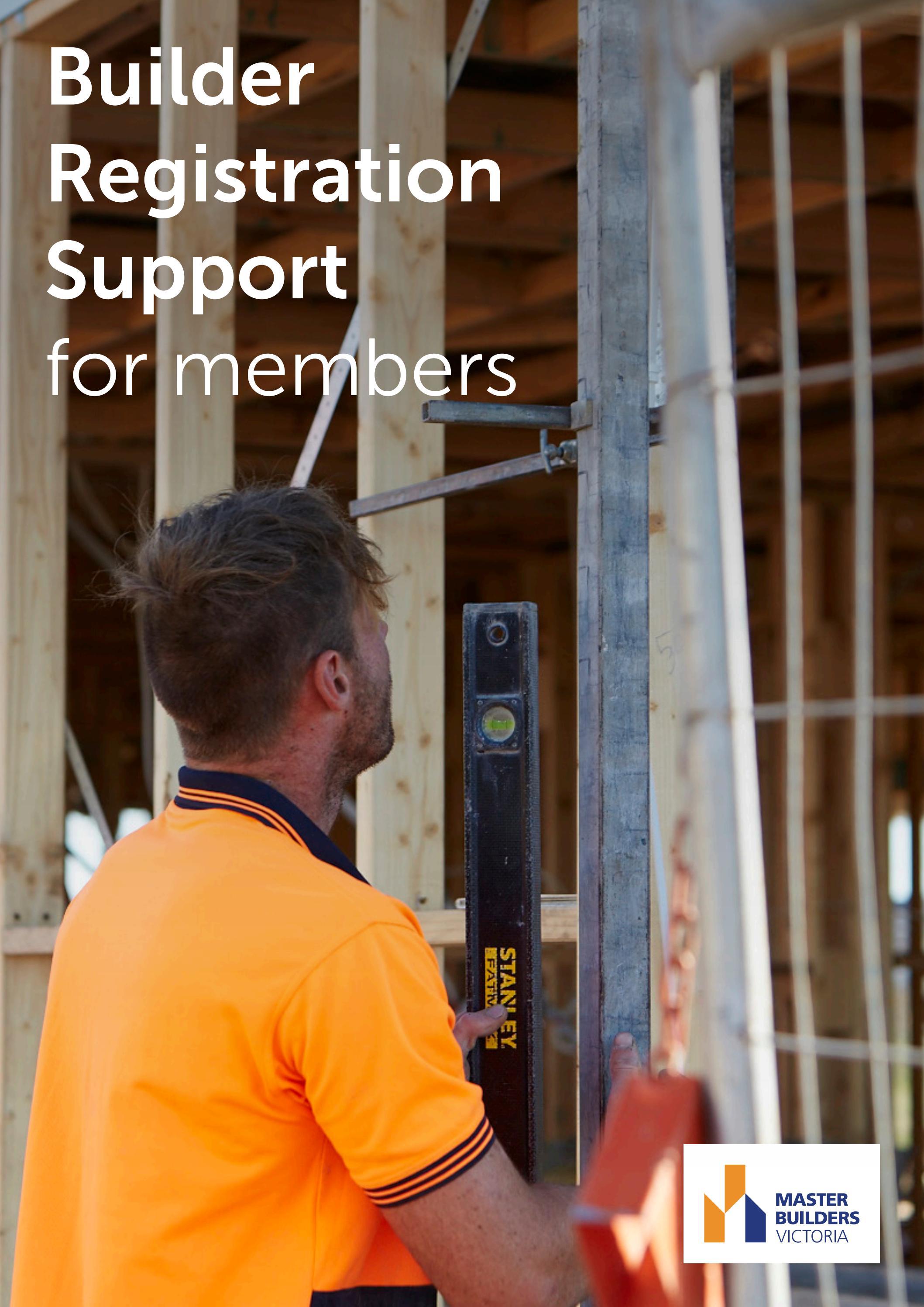Builder Registration Support - Master Builders Victoria by MBV_MBTI - Issuu