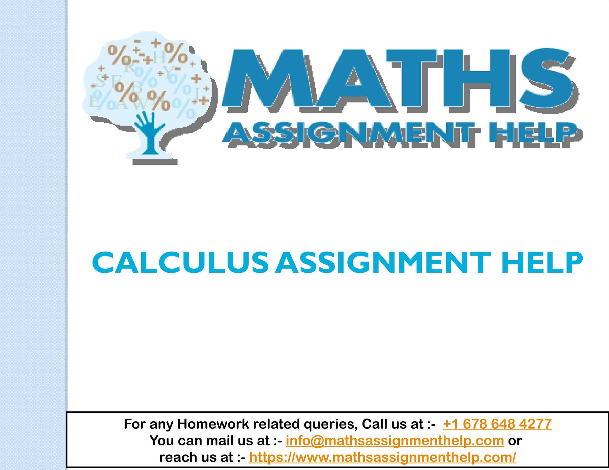 Calculus Assignment Help by Maths Assignment Help - Issuu