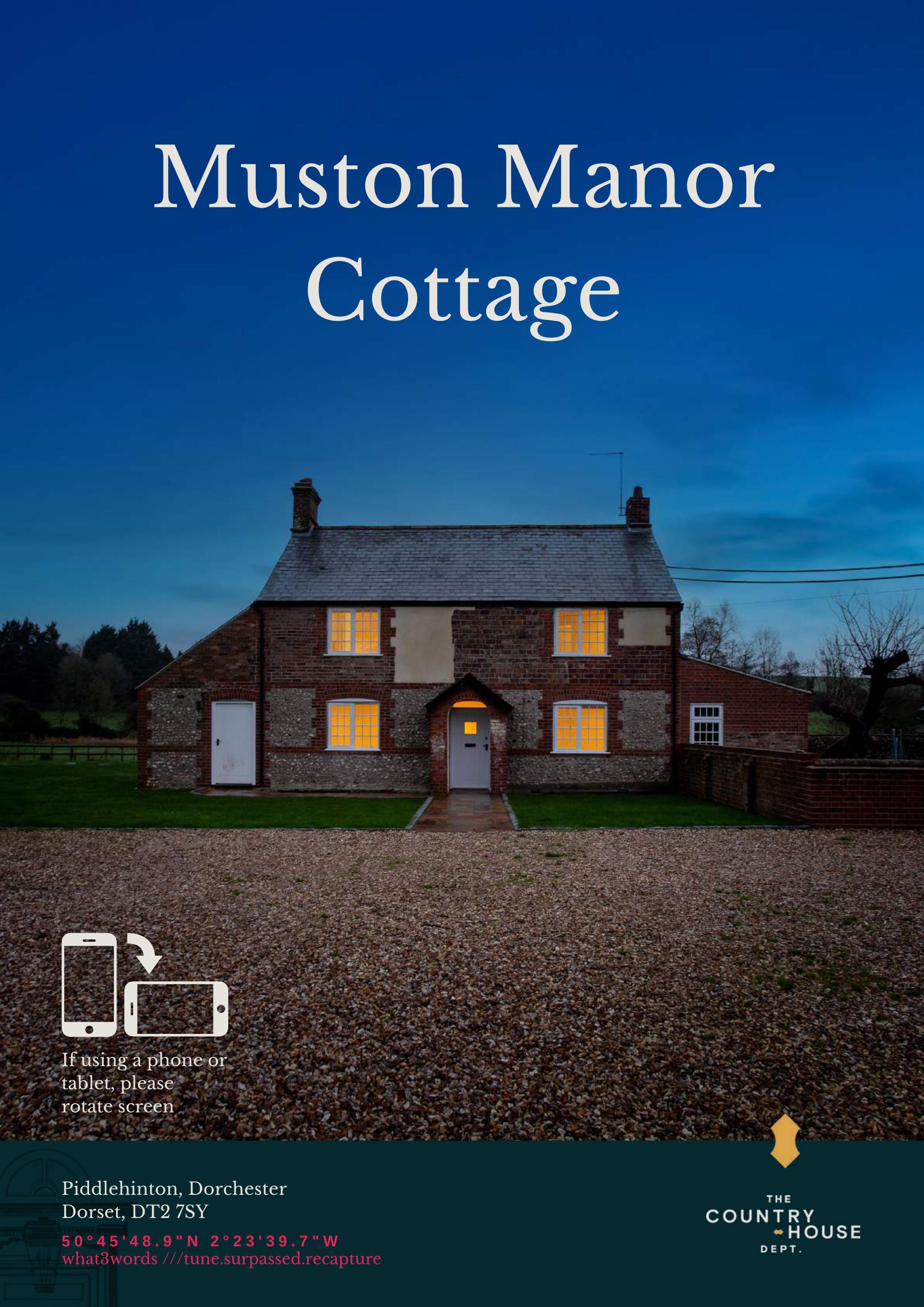 Muston Manor Cottage, Piddlehinton by thecountryhousedepartment - Issuu