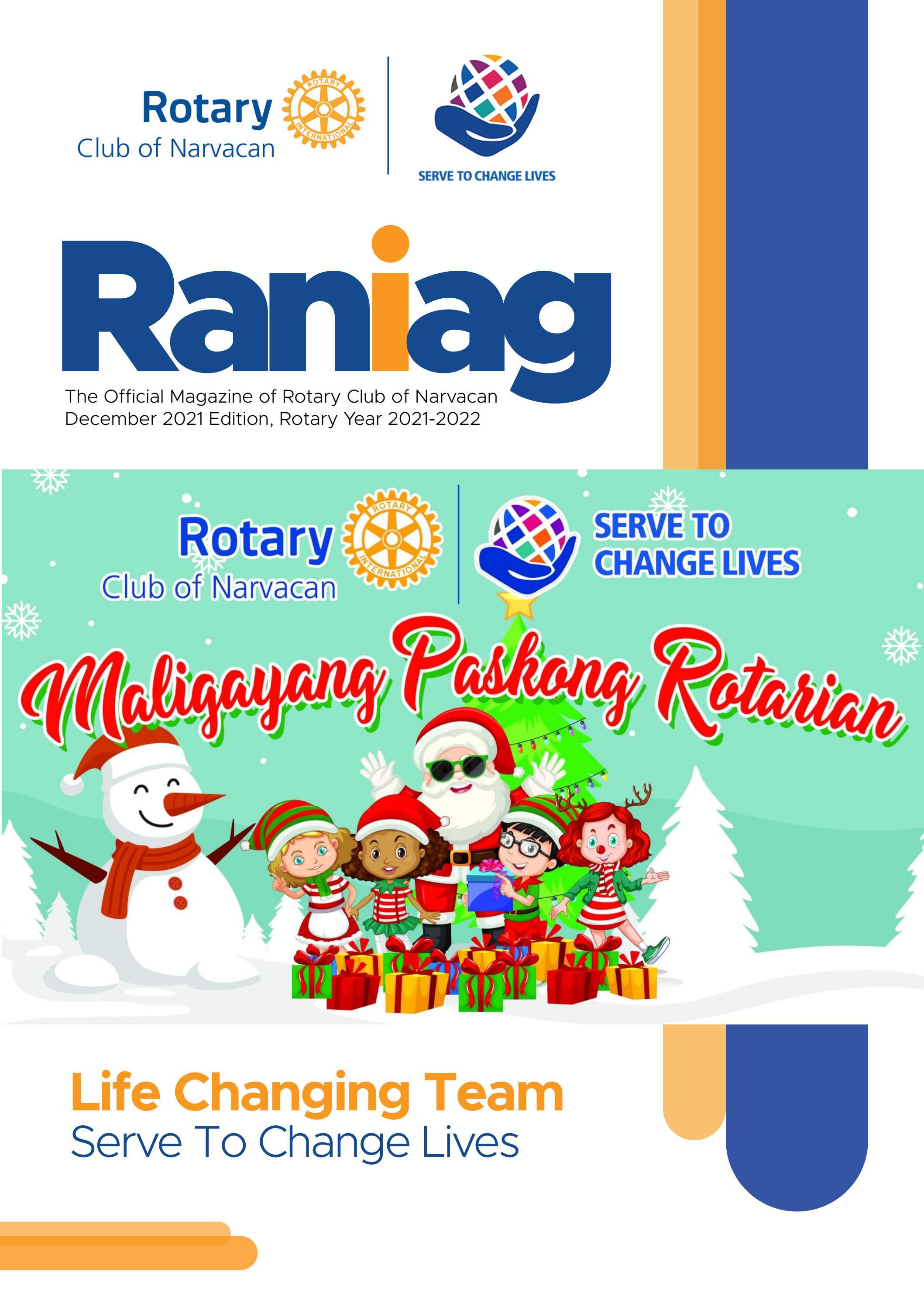 Raniag December RY 2021-2022 issue by Rotary Club of Narvacan - Issuu