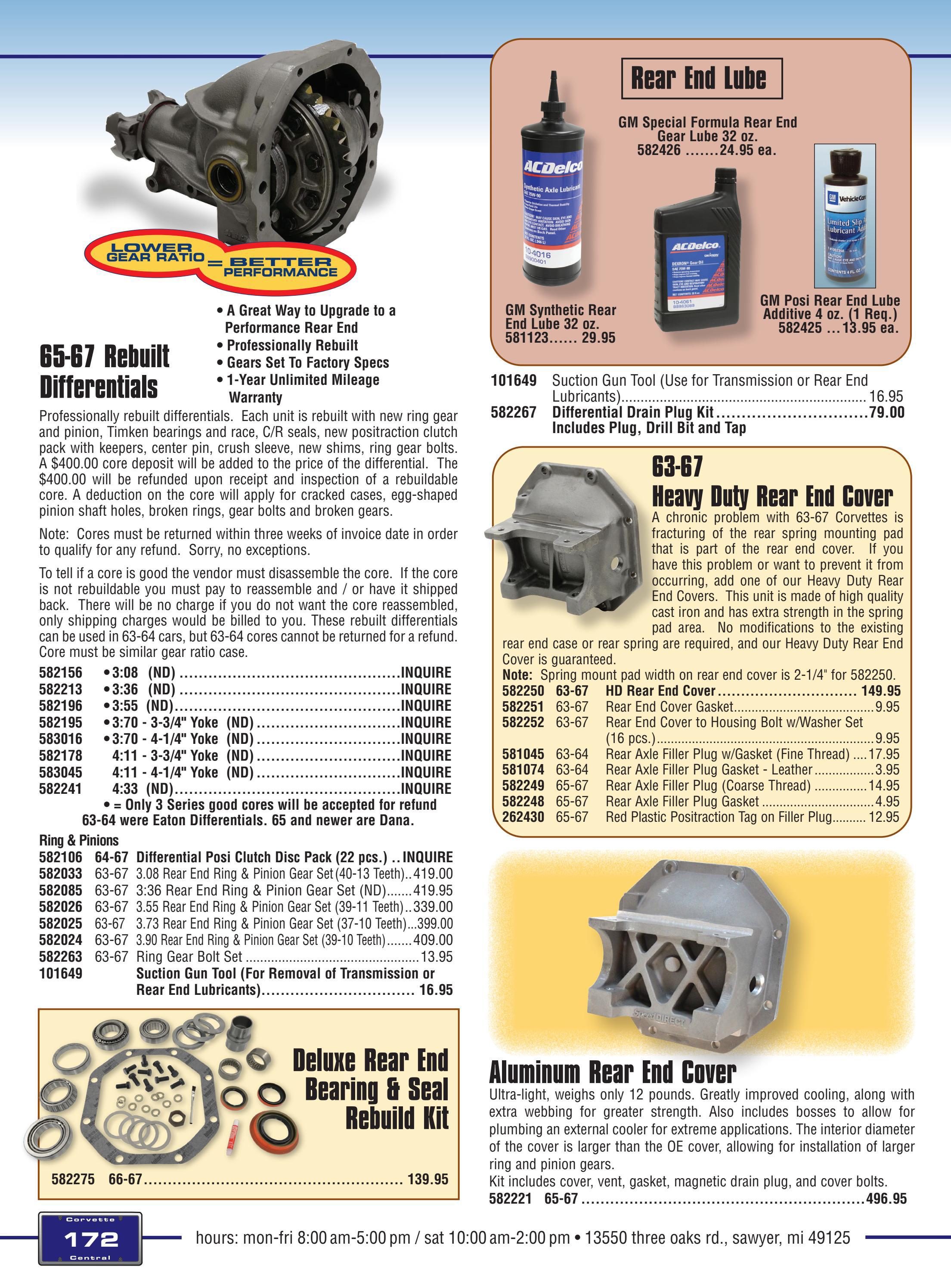 Corvette Central C2 (63-67) Corvette Parts Catalog by Corvette Central ...