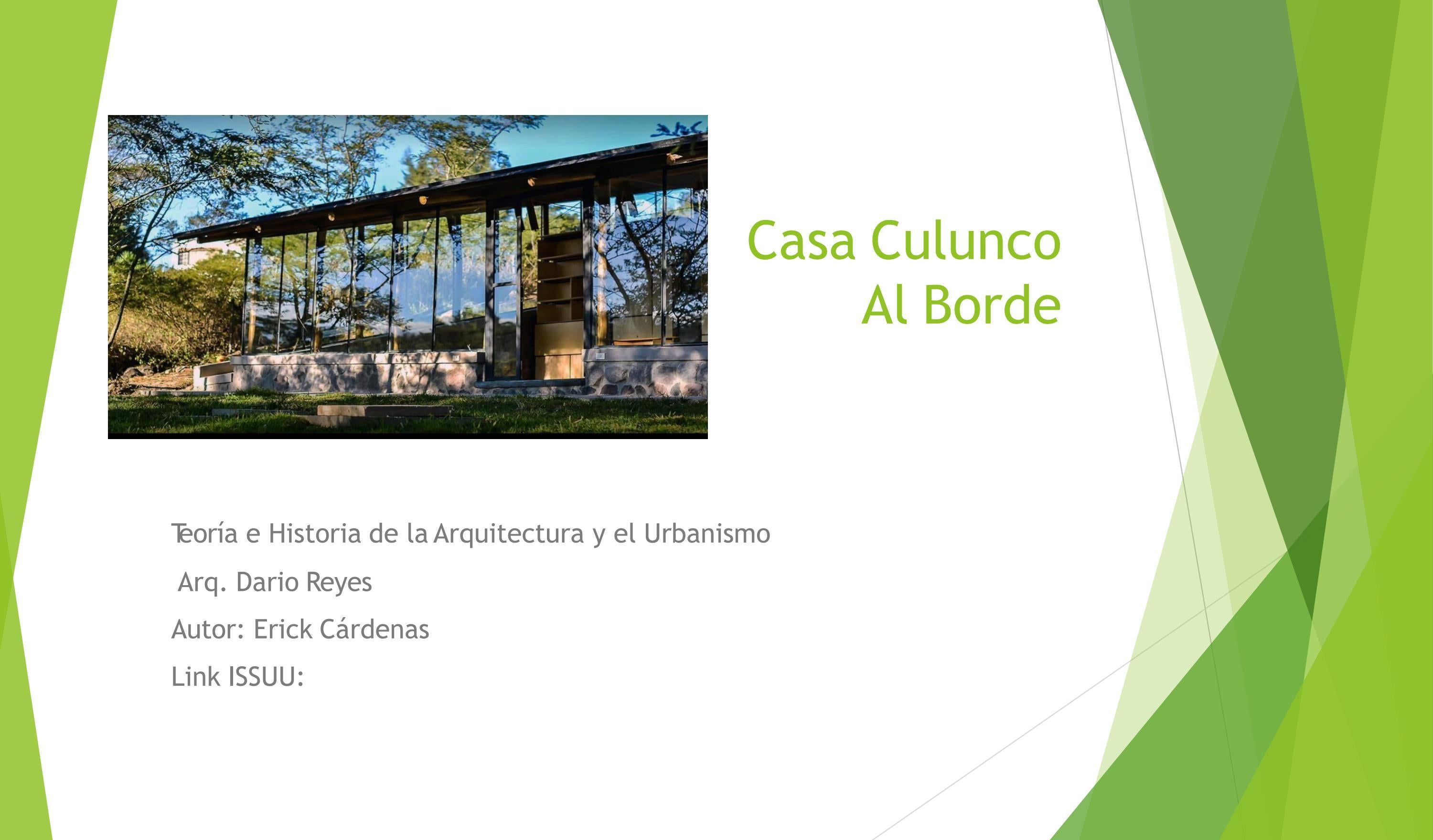 Producto Final Casa CUlunco by erian7 - Issuu